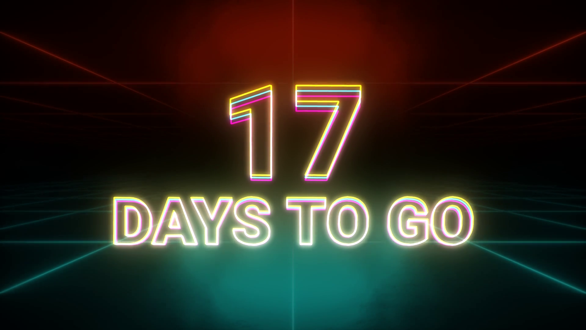 17 Days To Go Countdown Has Begun Animation Stock Footage SBV-352116749 ...