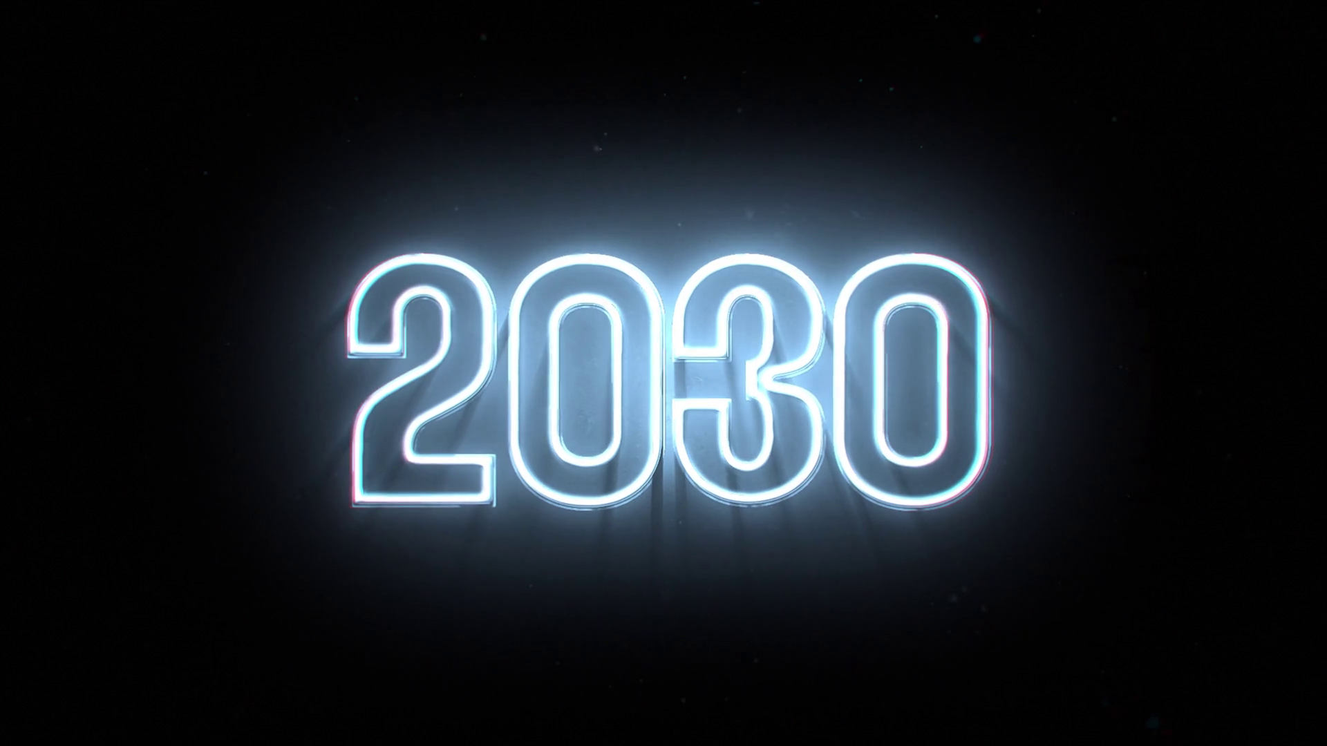 2030 Text Neon Animation Stock Footage SBV-349103843 - Storyblocks