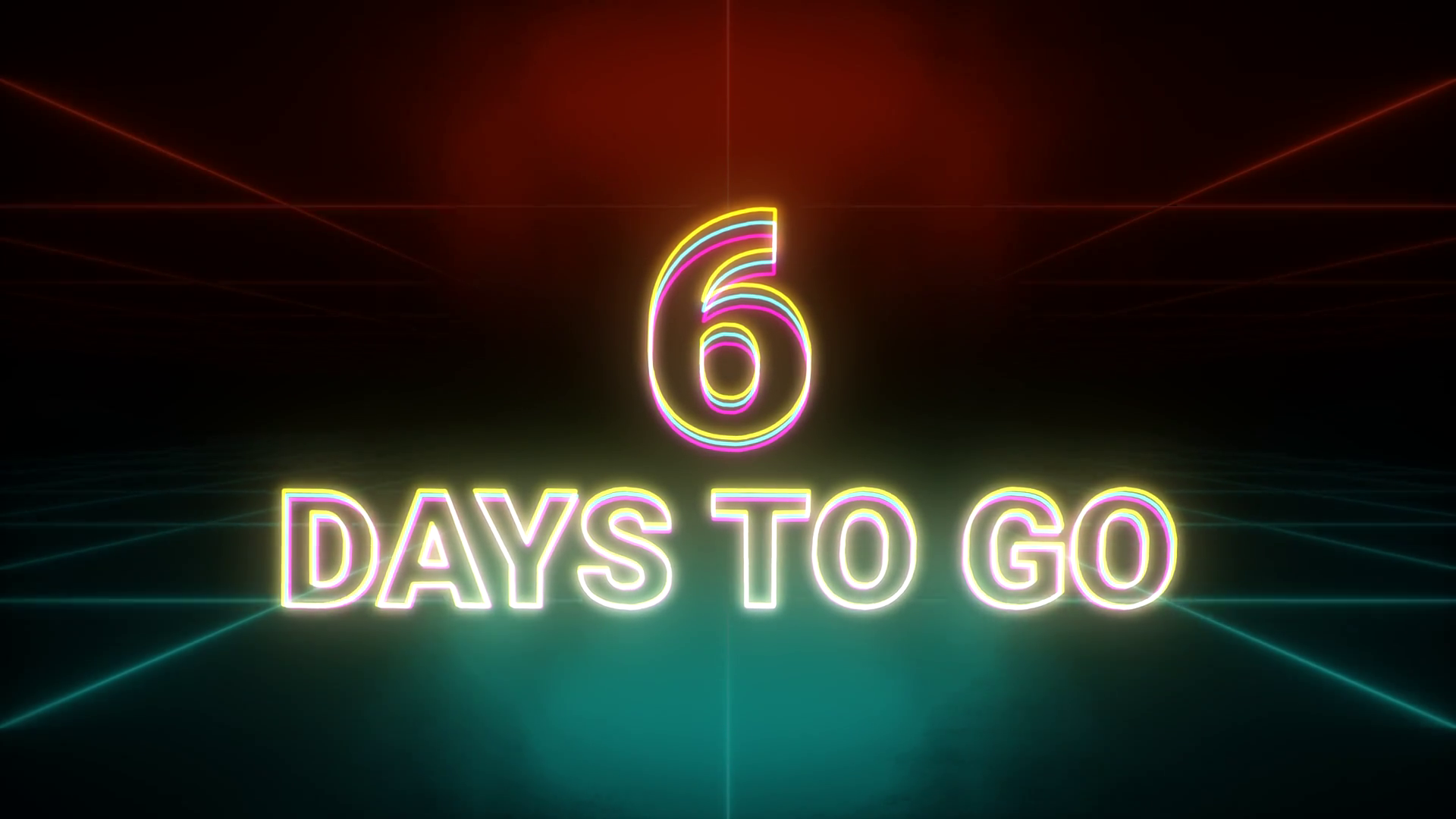6 Days To Go Countdown Has Begun Animation Stock Footage SBV-352116730 ...