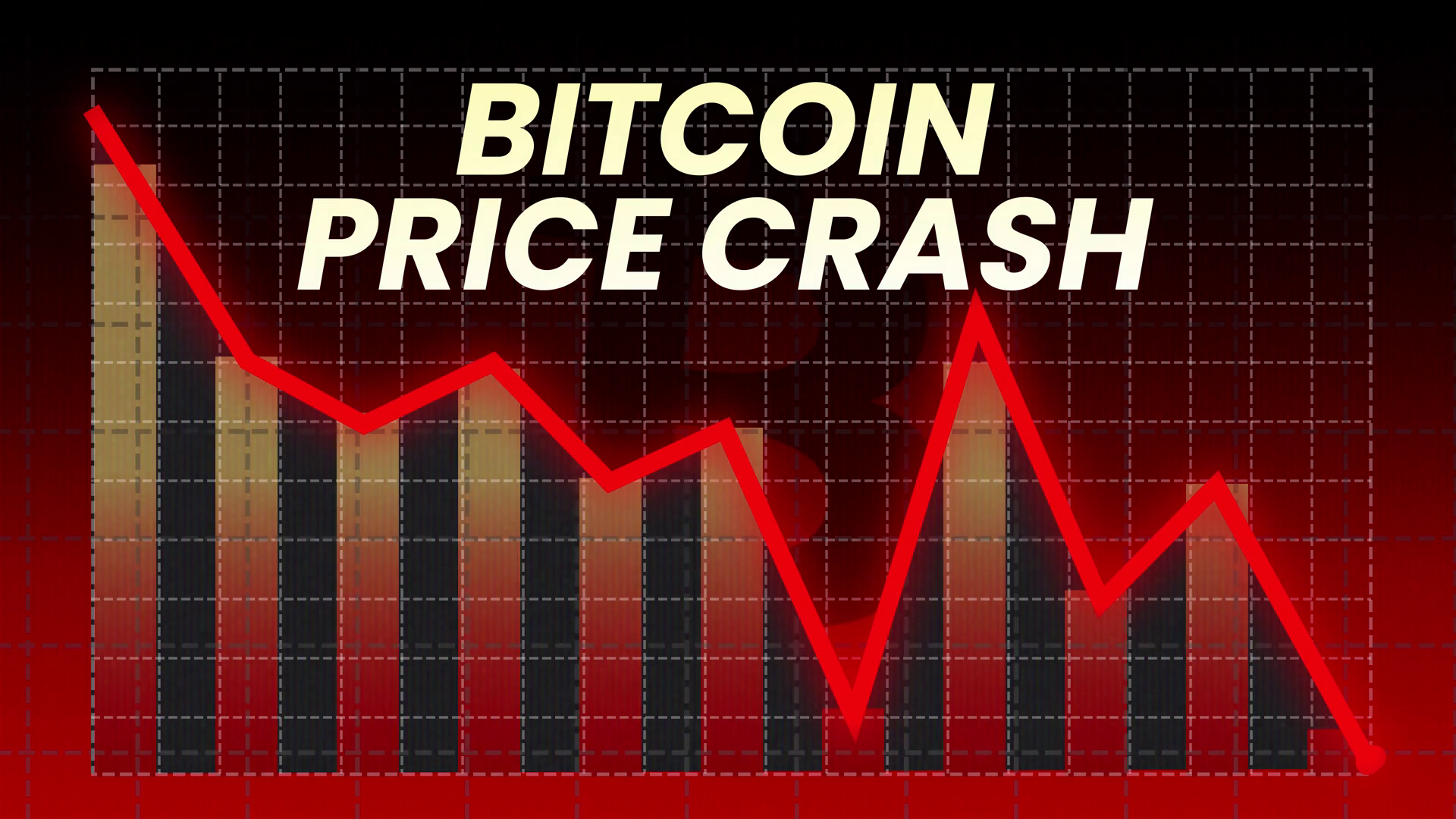 Bitcoin Price Crash Concept Background With Stock Motion Graphics SBV-347500824 - Storyblocks