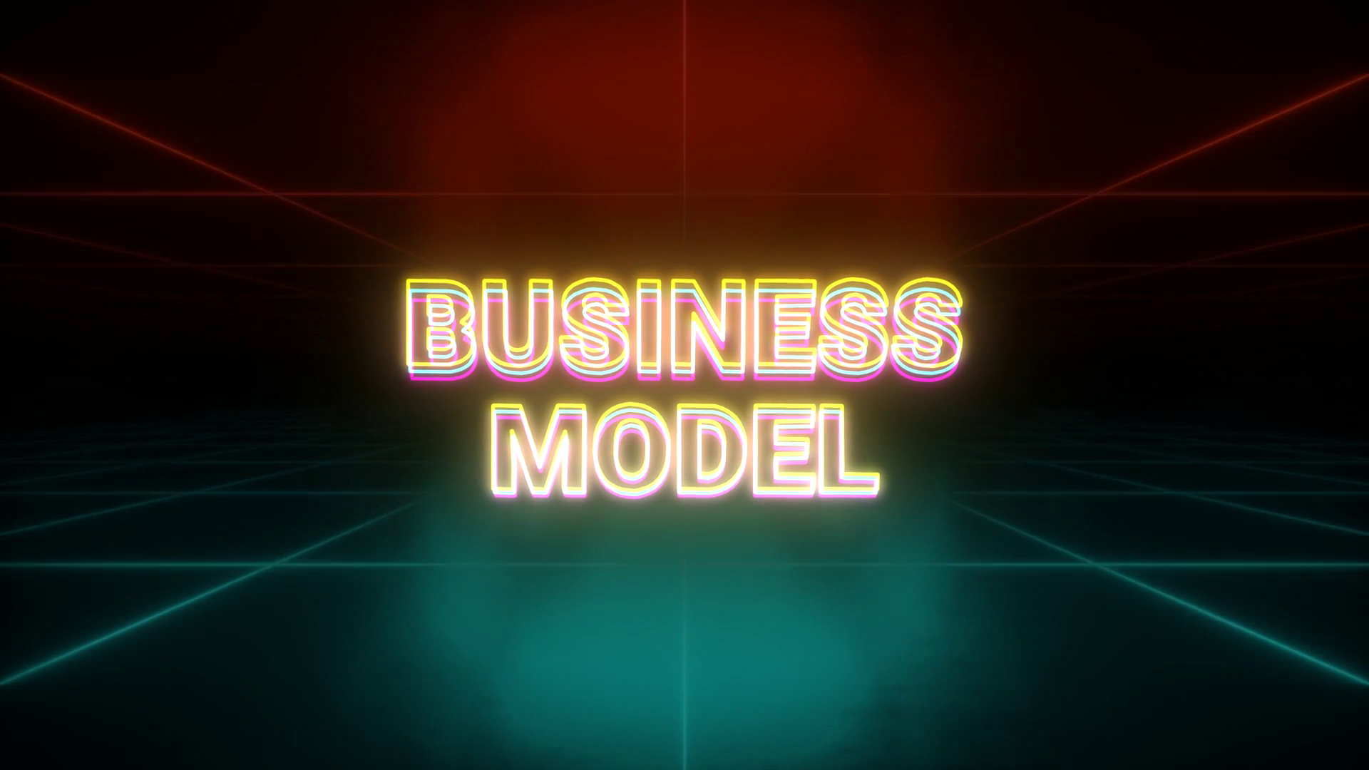 Business Model Animation Retro Background Stock Motion Graphics SBV ...