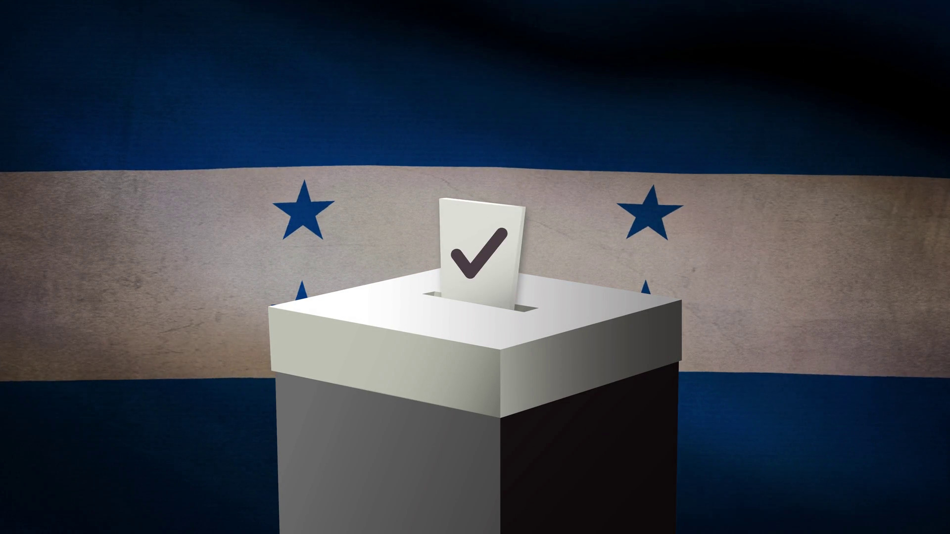 Casting Vote Into Ballot Box During Honduras Stock Footage SBV ...
