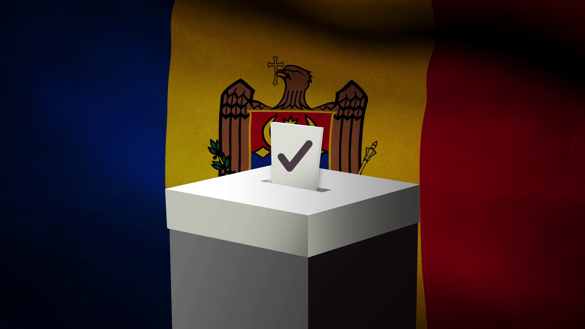 Casting Vote Into Ballot Box During Moldova Stock Footage SBV-348253965 ...