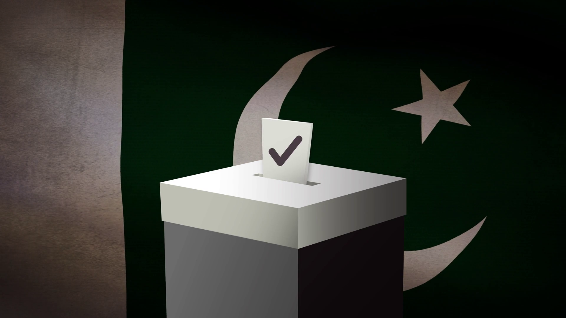 Casting Vote Into Ballot Box During Pakistan Stock Footage SBV ...