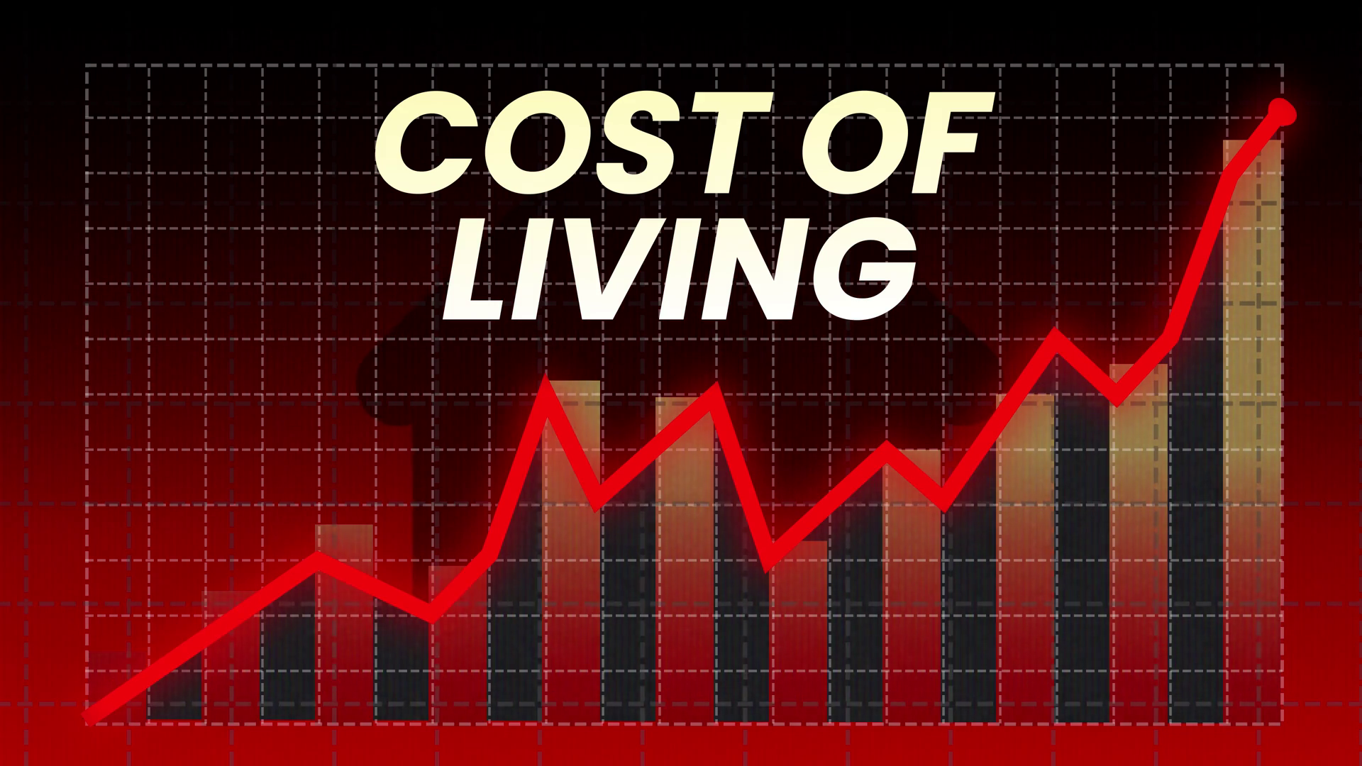 Cost Of Living Increasing Concept Background Stock Motion Graphics SBV ...