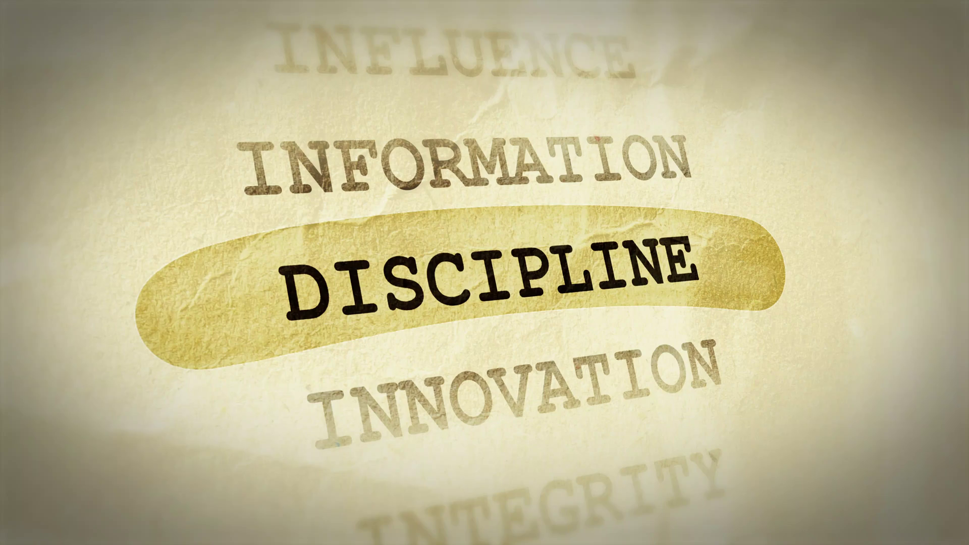 Discipline Text Highlight Animation Stock Footage SBV-353214168 ...
