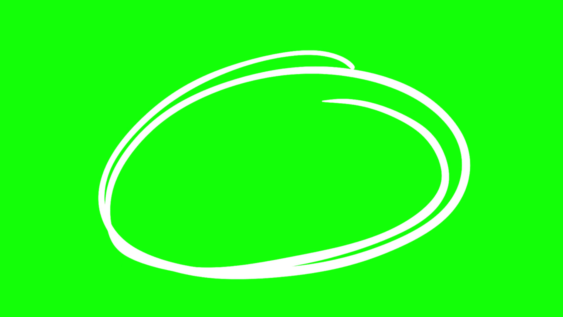 Hand Drawn Circle Highlight Green Screen V2 Stock Motion Graphics SBV ...