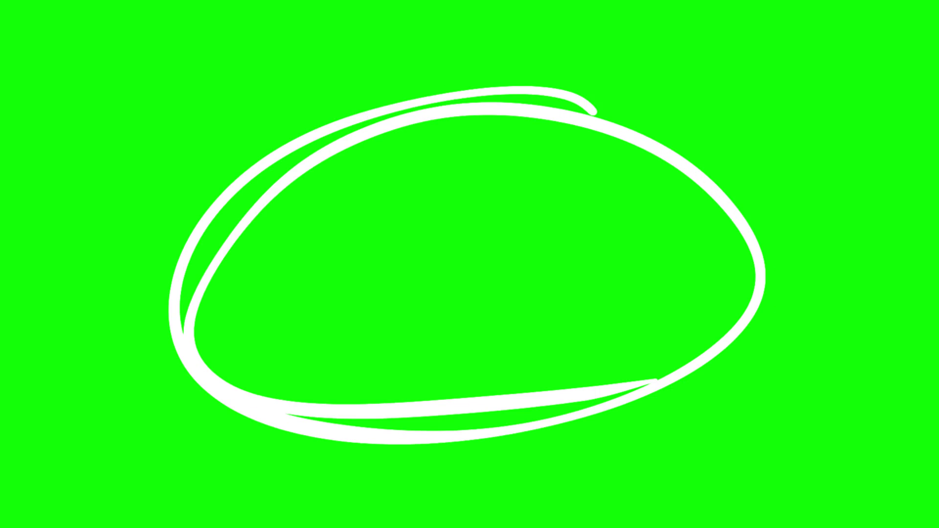 Hand Drawn Circle Highlight Green Screen Stock Motion Graphics SBV ...