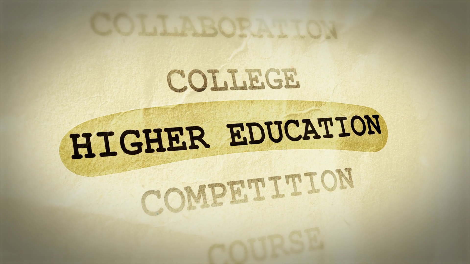 Higher Education Text Highlight Animation Stock Footage SBV-353358301 ...