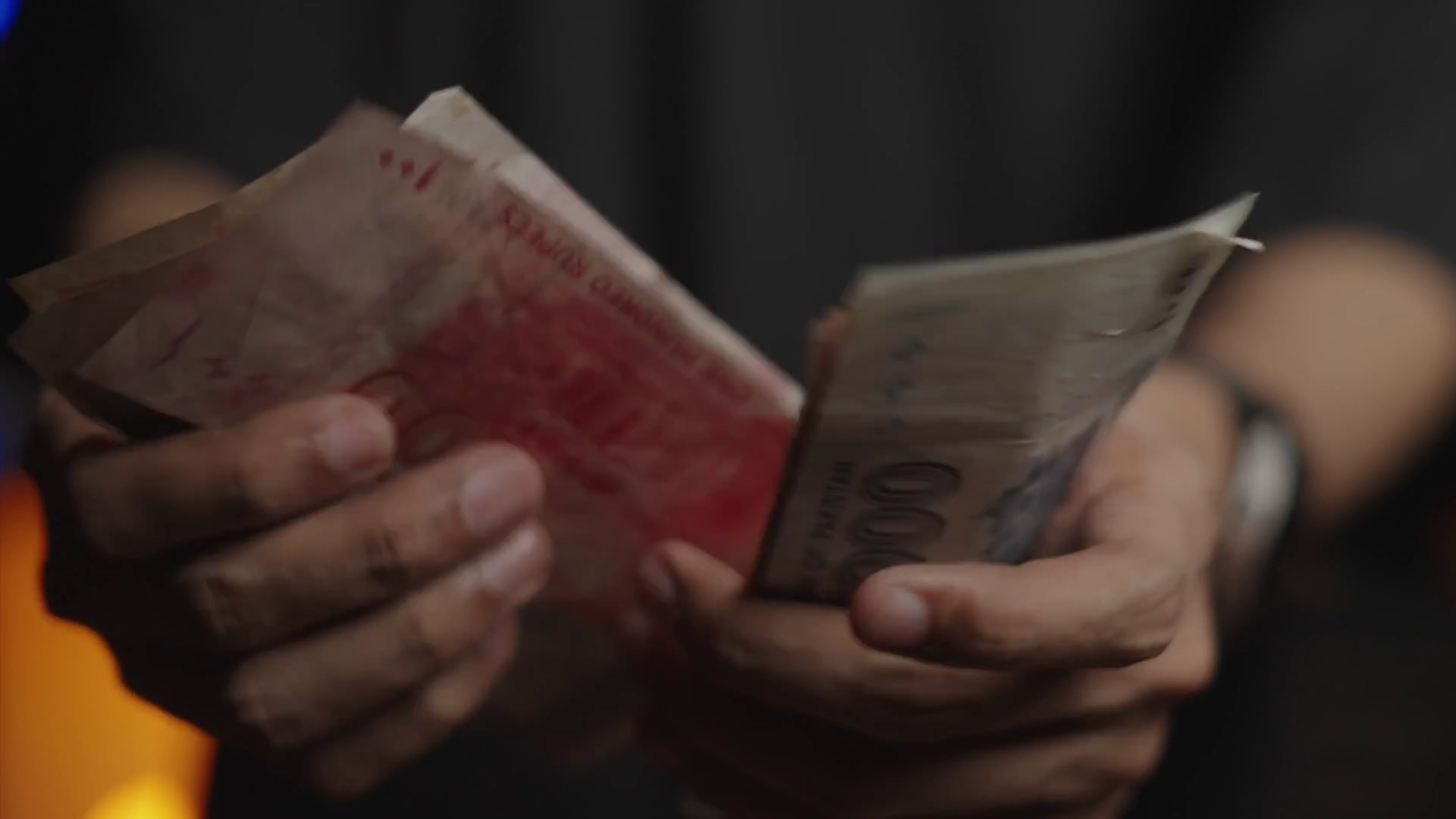 Pakistani Business Transaction Cash In Hand Stock Footage SBV-352297216 ...