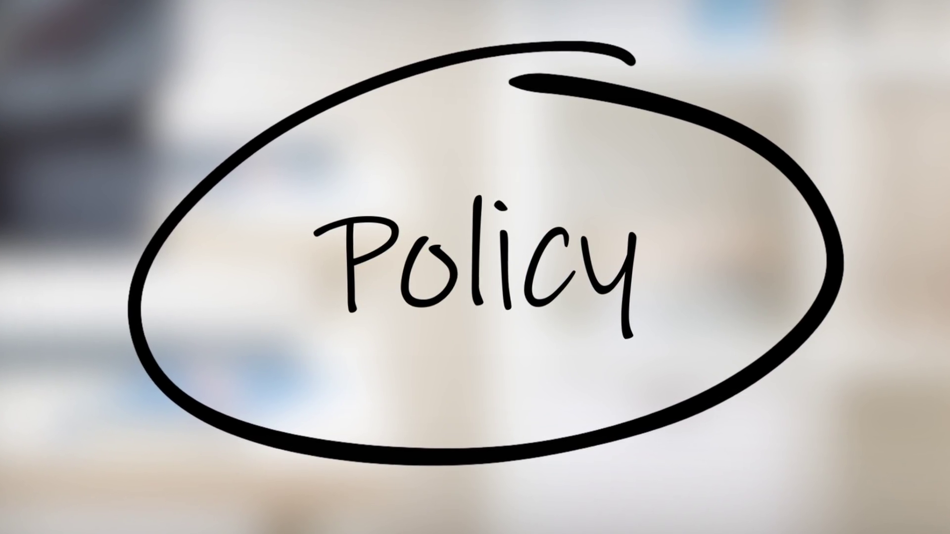 Policy Handwriting Using Black Marker On Stock Footage SBV-352032268 ...
