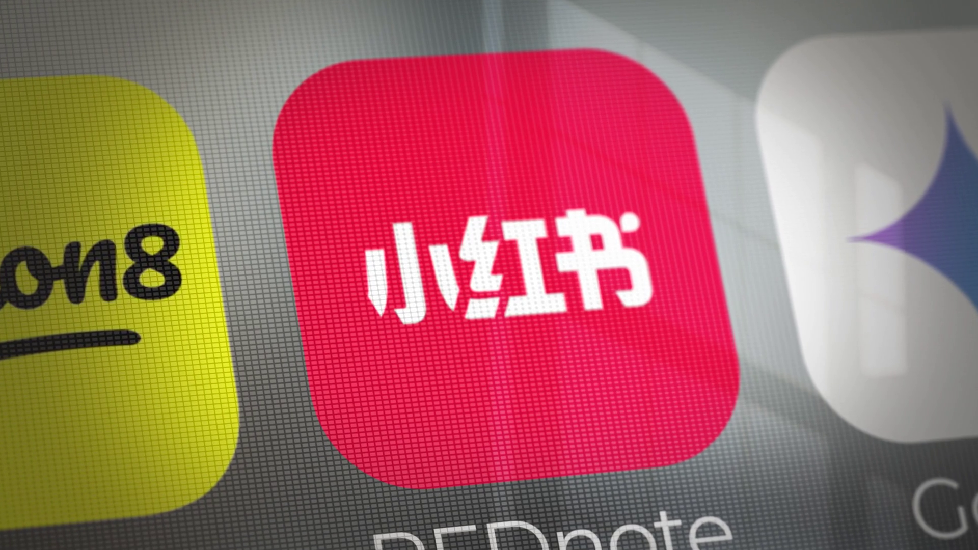 Rednote Close Up With Social Media App Icons Stock Footage SBV ...