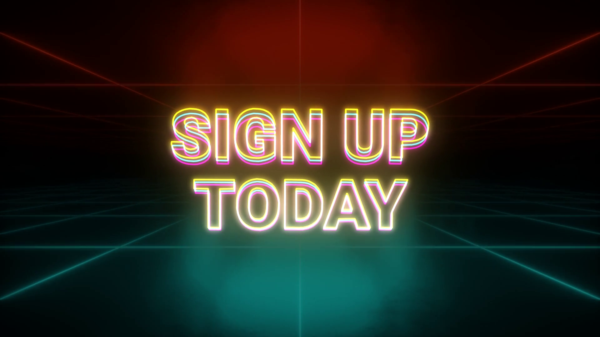 Sign Up Today Animation Retro Background Stock Footage SBV-348379866 ...
