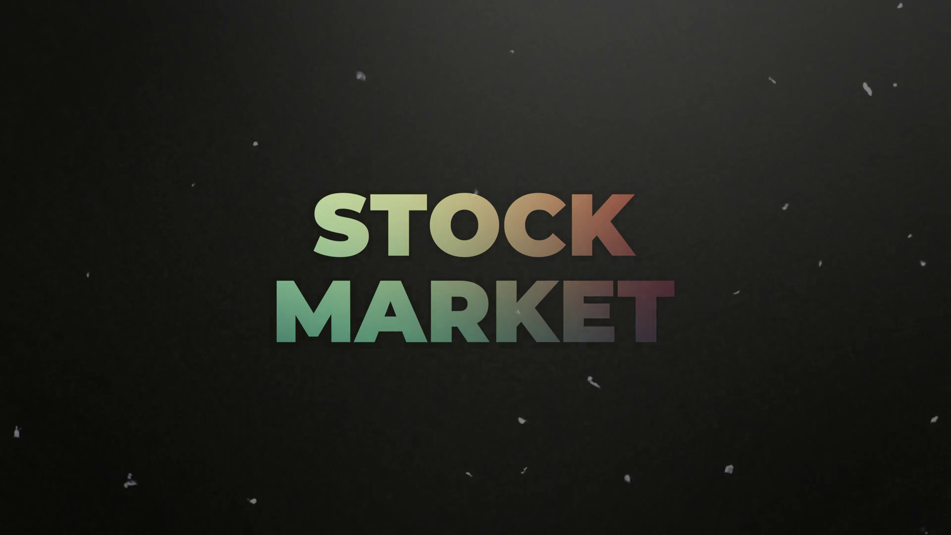 Stock Market Text Typography Animation On Stock Motion Graphics SBV ...