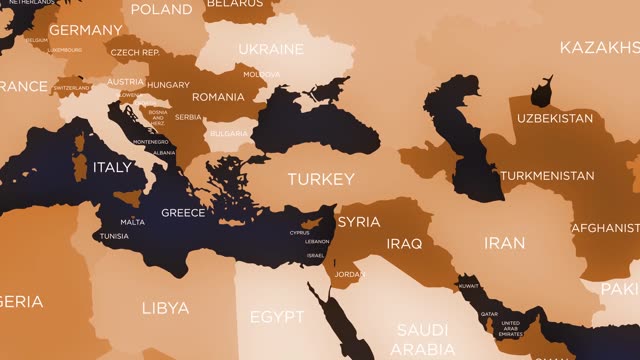 Muslim Countries Map Stock Footage: Royalty-Free Video Clips - Storyblocks