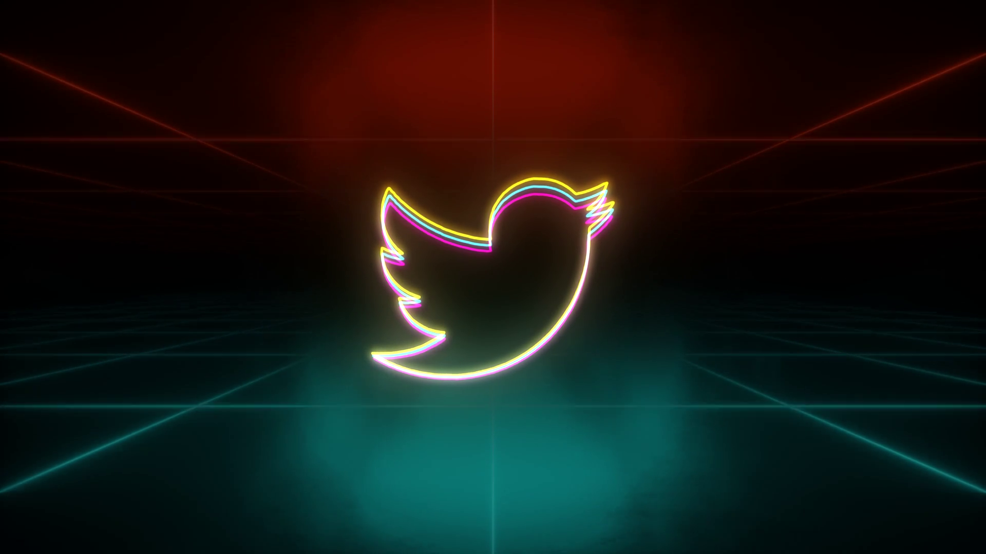 Twitter Logo Animation Retro Background Stock Motion Graphics SBV ...