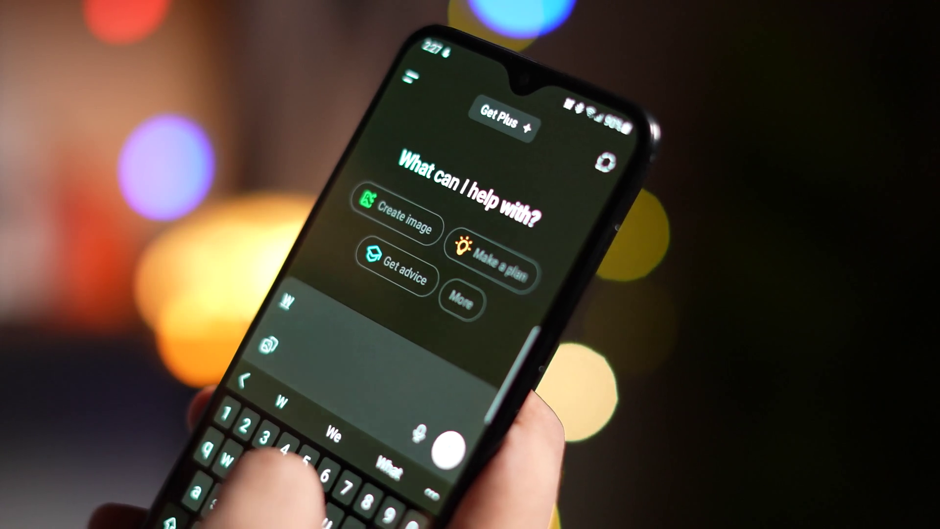 Typing Prompts To Ai Assistant On Phone Stock Footage SBV-352288226 ...