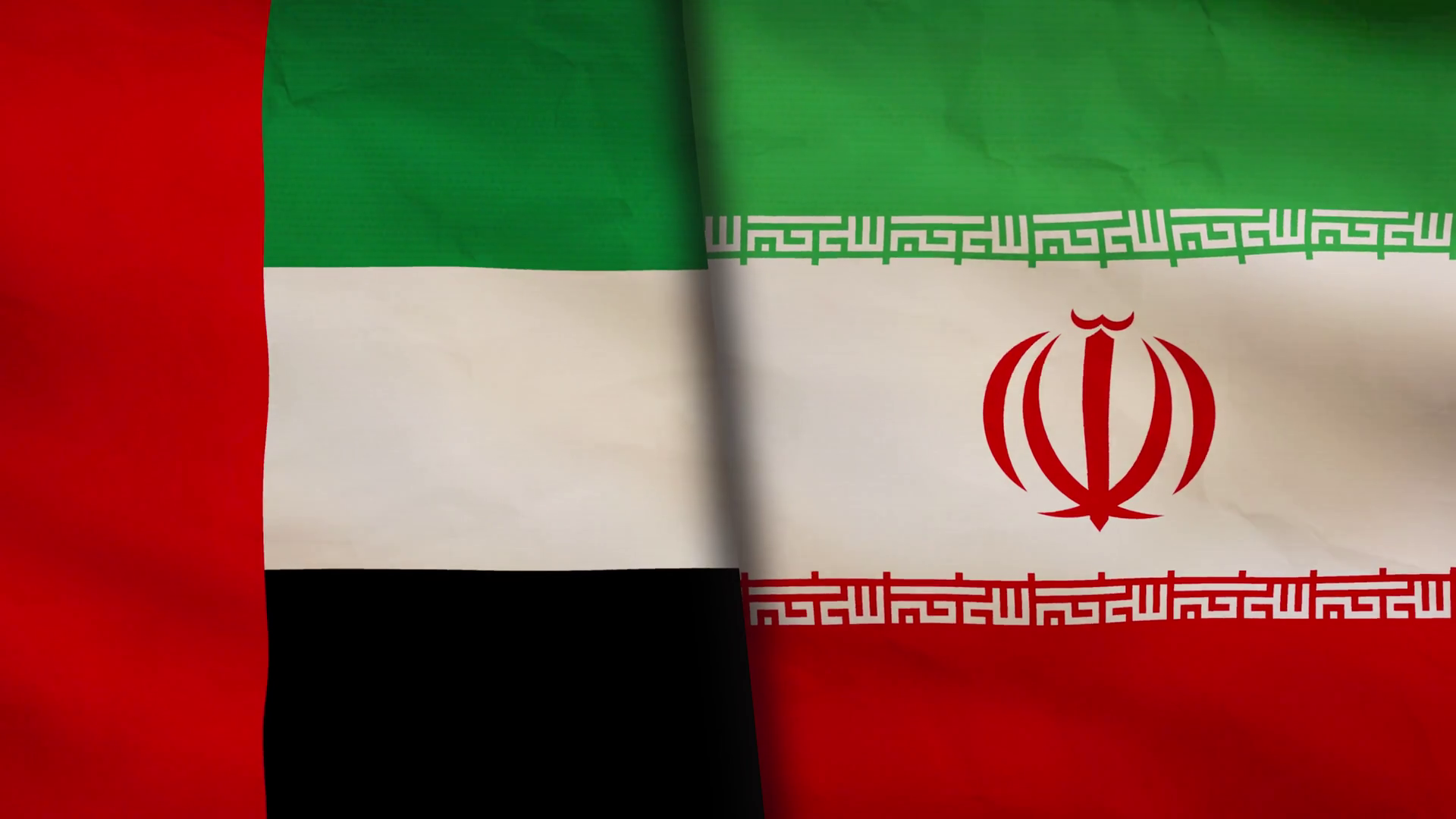Flags Of Uae Iran Together Stock Motion Graphics SBV-348737846 ...