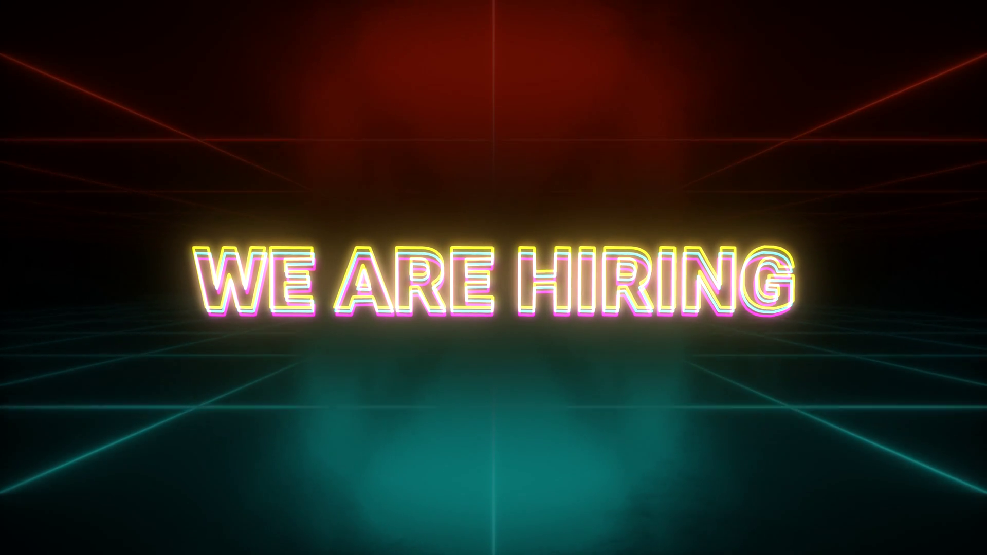 We Are Hiring Animation Retro Background Stock Footage SBV-347671787 ...