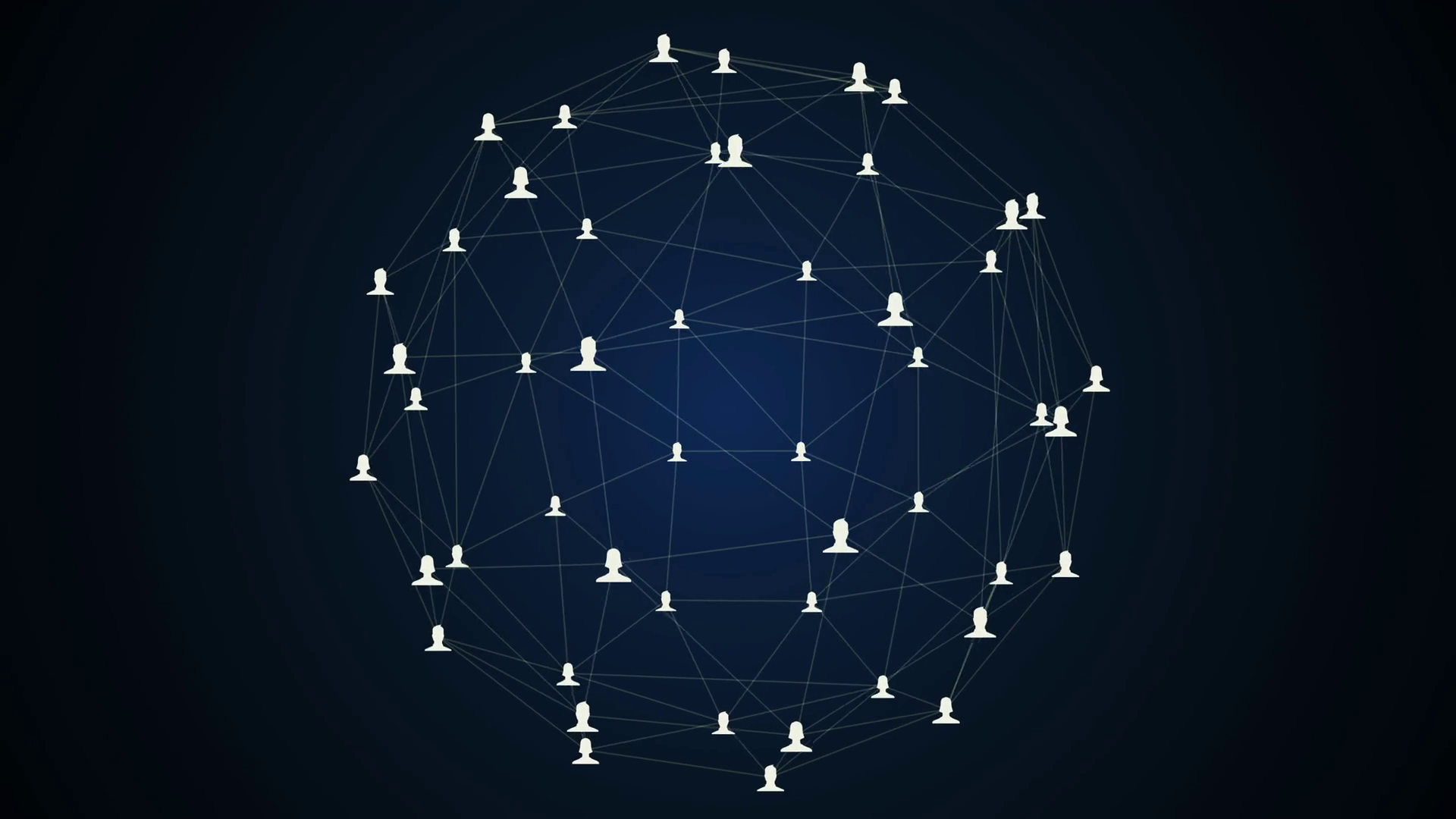 A Lot Of Connections Between Avatars Of Men Stock Motion Graphics SBV ...