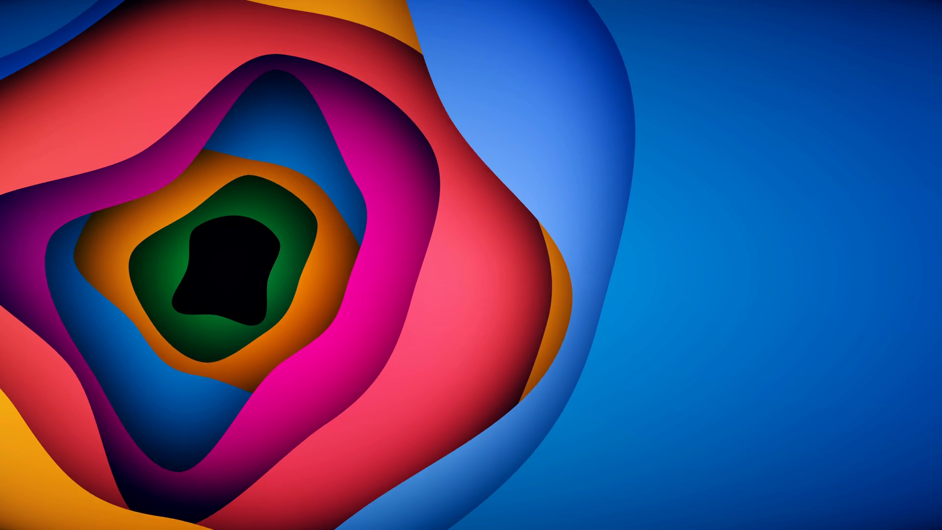 live wallpaper, abstract colourful animation, gradient filled wavy ...