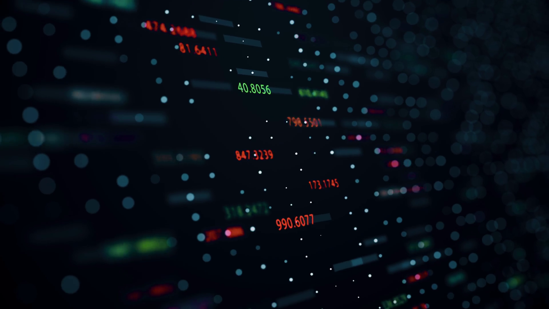 Animation Of Charts Flowing Counters Of Stock Motion Graphics SBV ...