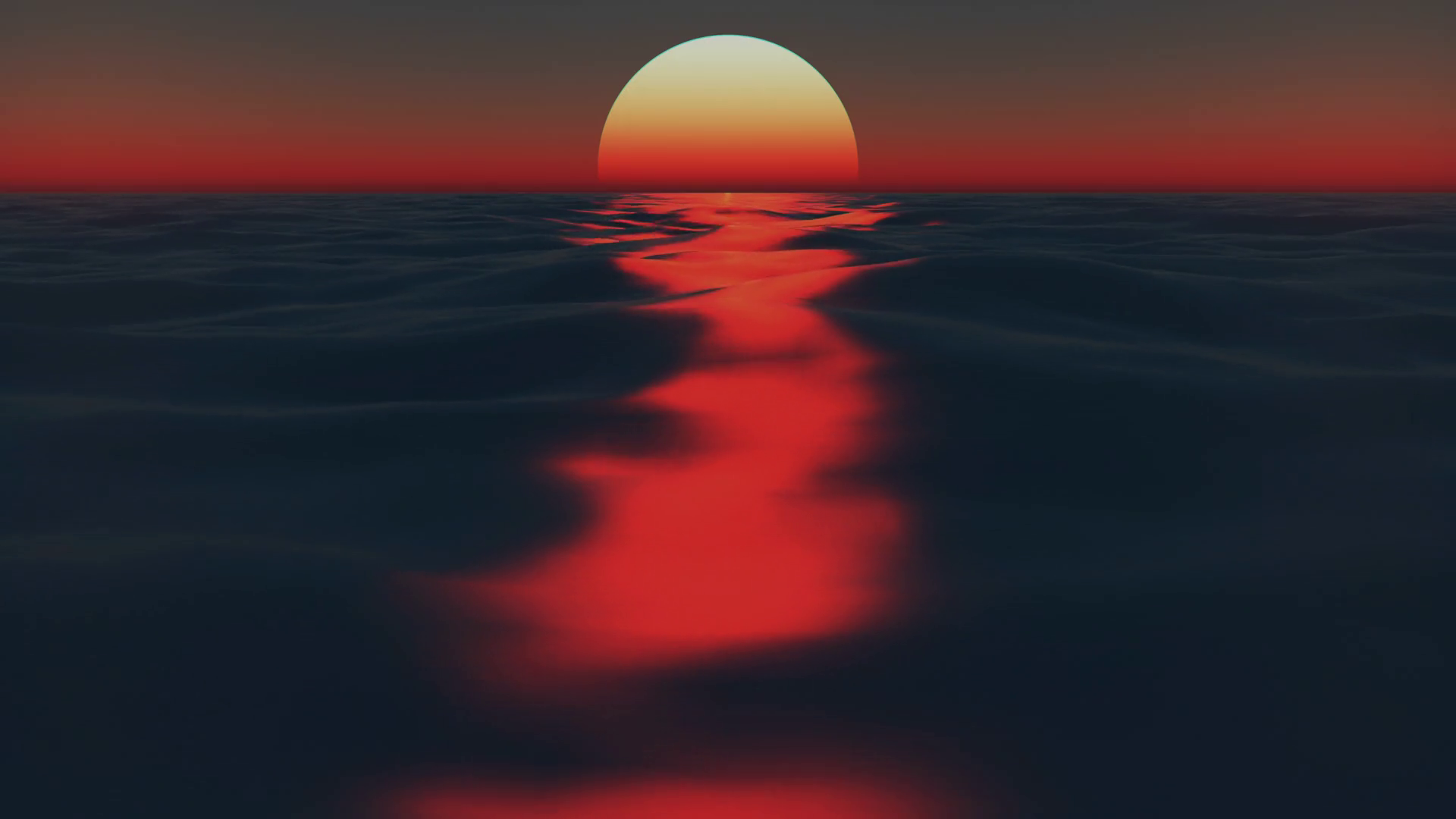 Computer Generated Animatin Of Sunset At Stock Motion Graphics SBV ...