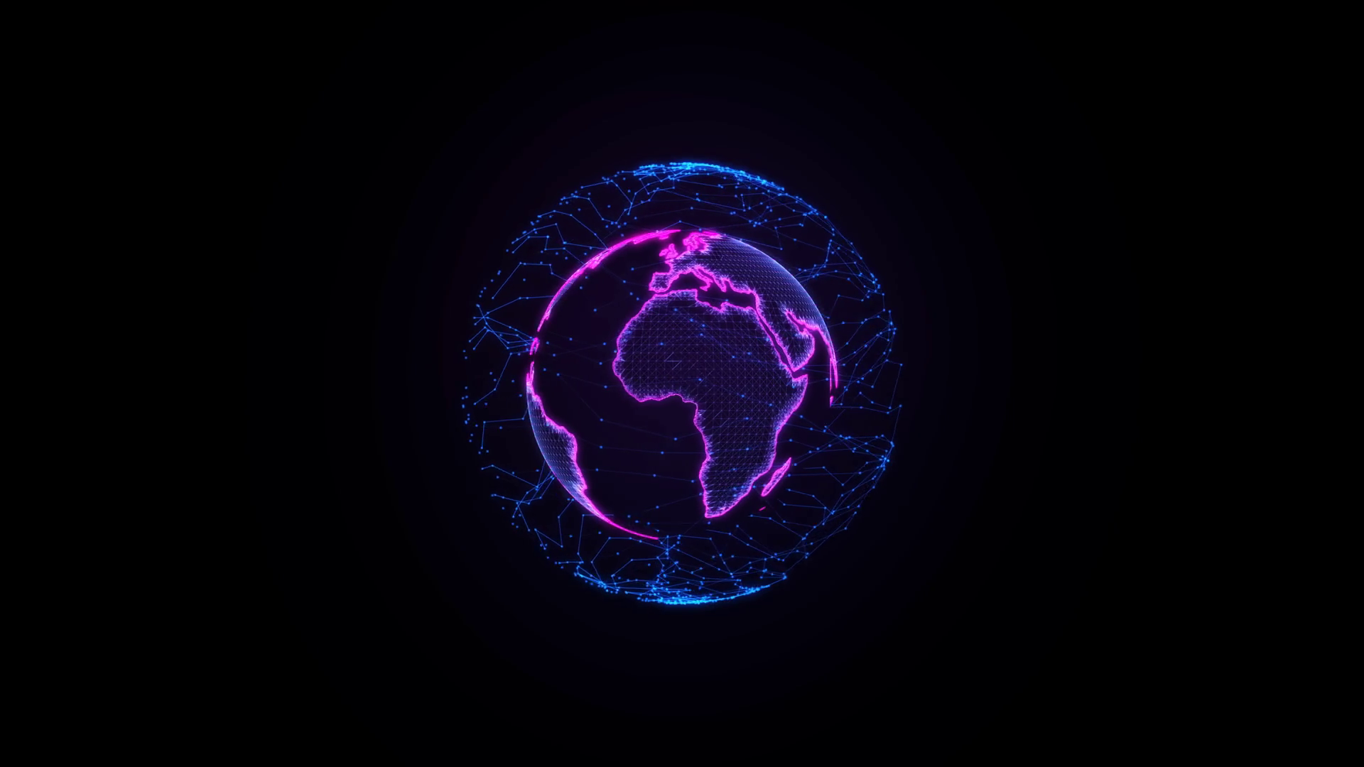 3d Futuristic Animation Of Rotating Globe Of Stock Motion Graphics SBV ...