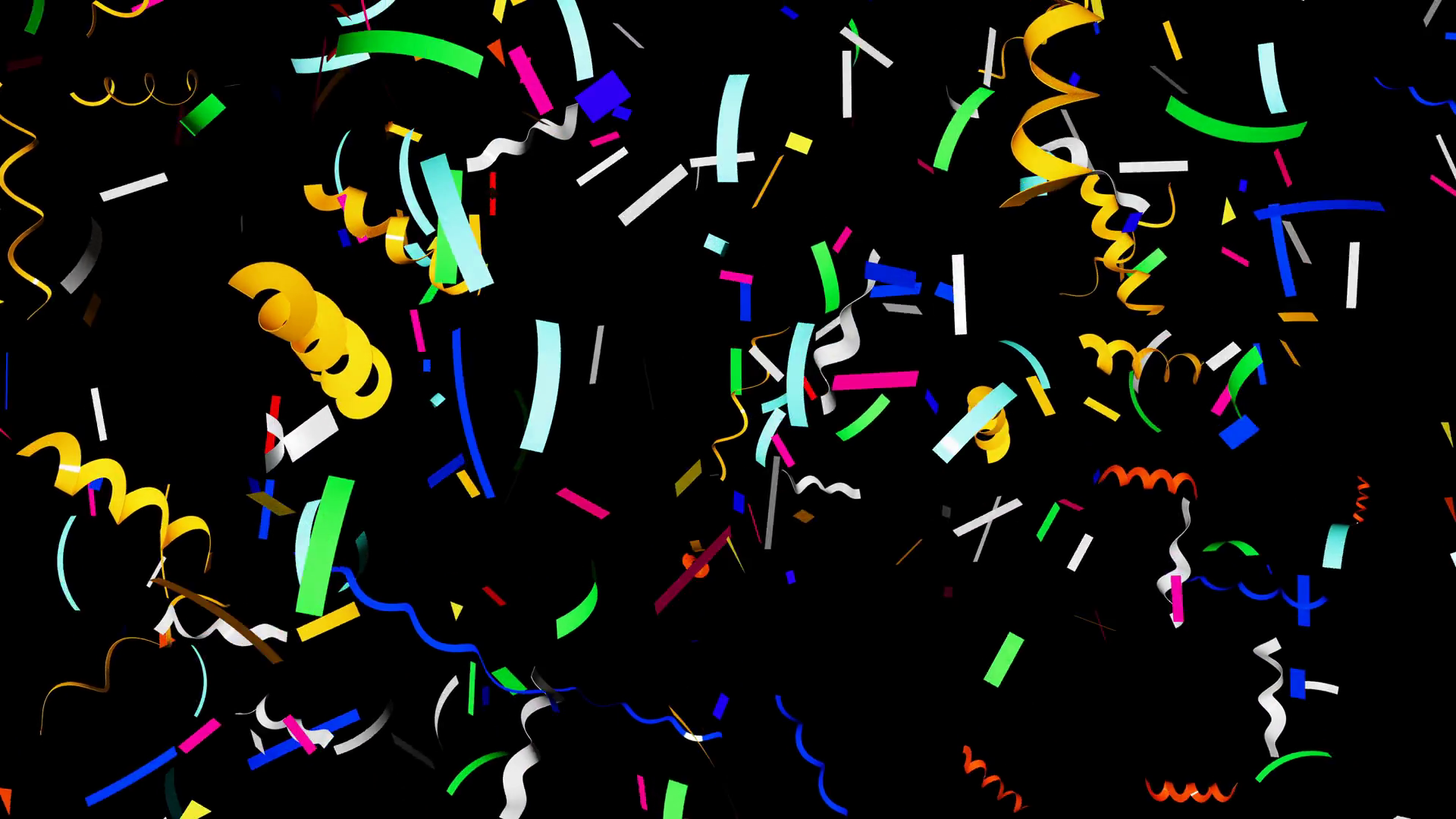 Colourful Confetti Party Popper Falling On Stock Motion Graphics SBV ...