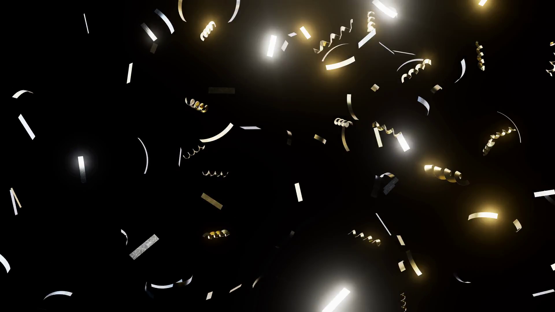 Golden Flickering Confetti Party Popper Stock Footage SBV-348643940 ...