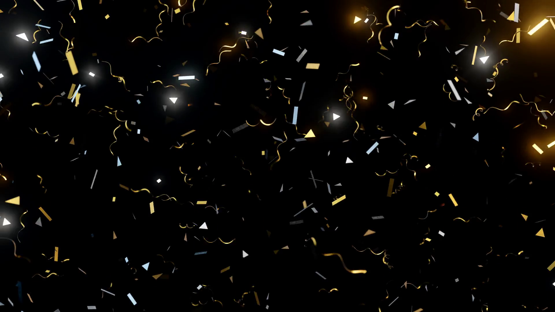 Golden Flickering Confetti Party Popper Stock Motion Graphics SBV-348676558 - Storyblocks