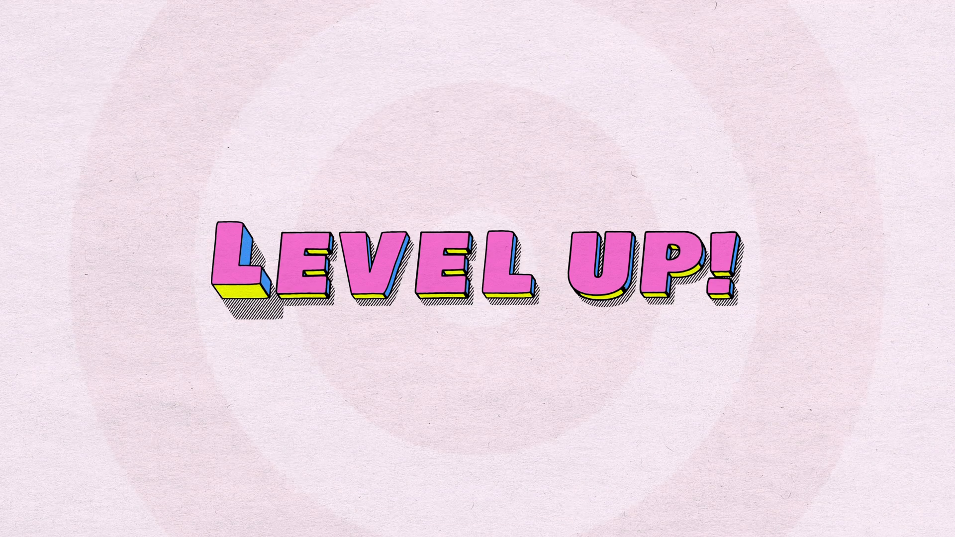 Level Up! - Comics Style 3d Text With Shadow Stock Motion Graphics SBV ...