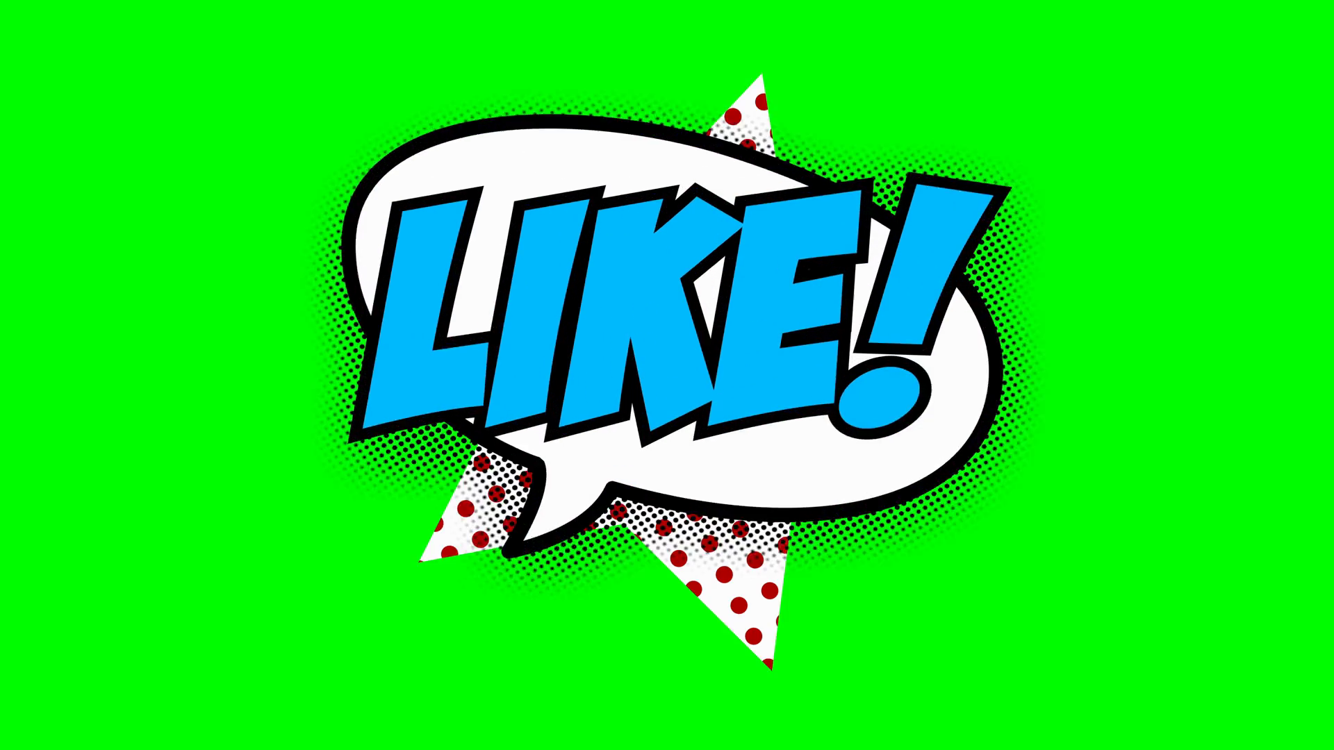 Like Text In Speech Balloon In Comic Style Stock Motion Graphics SBV ...