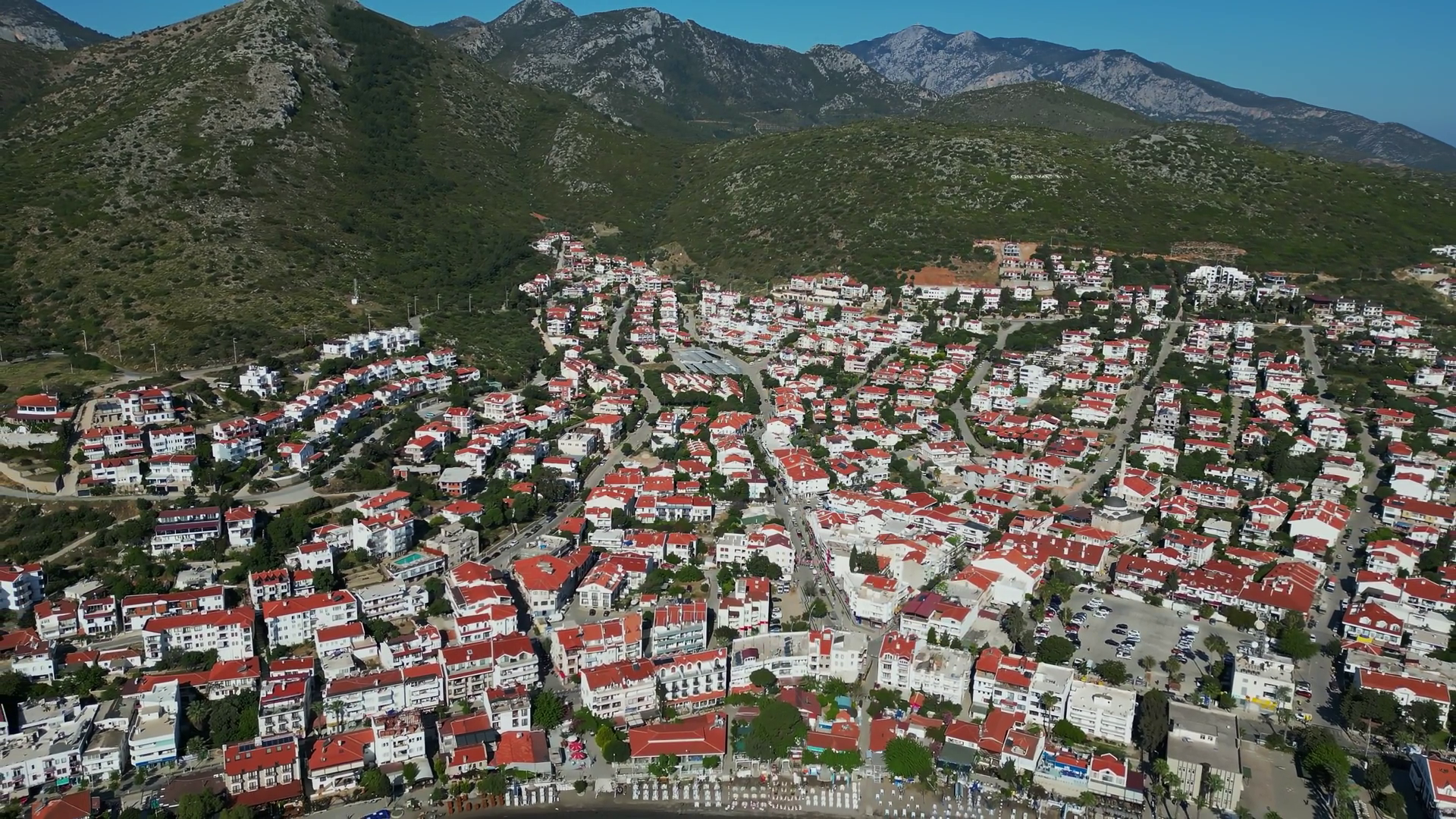 Flying Above Datca Houses Turkiye View Stock Footage SBV-352072314 ...