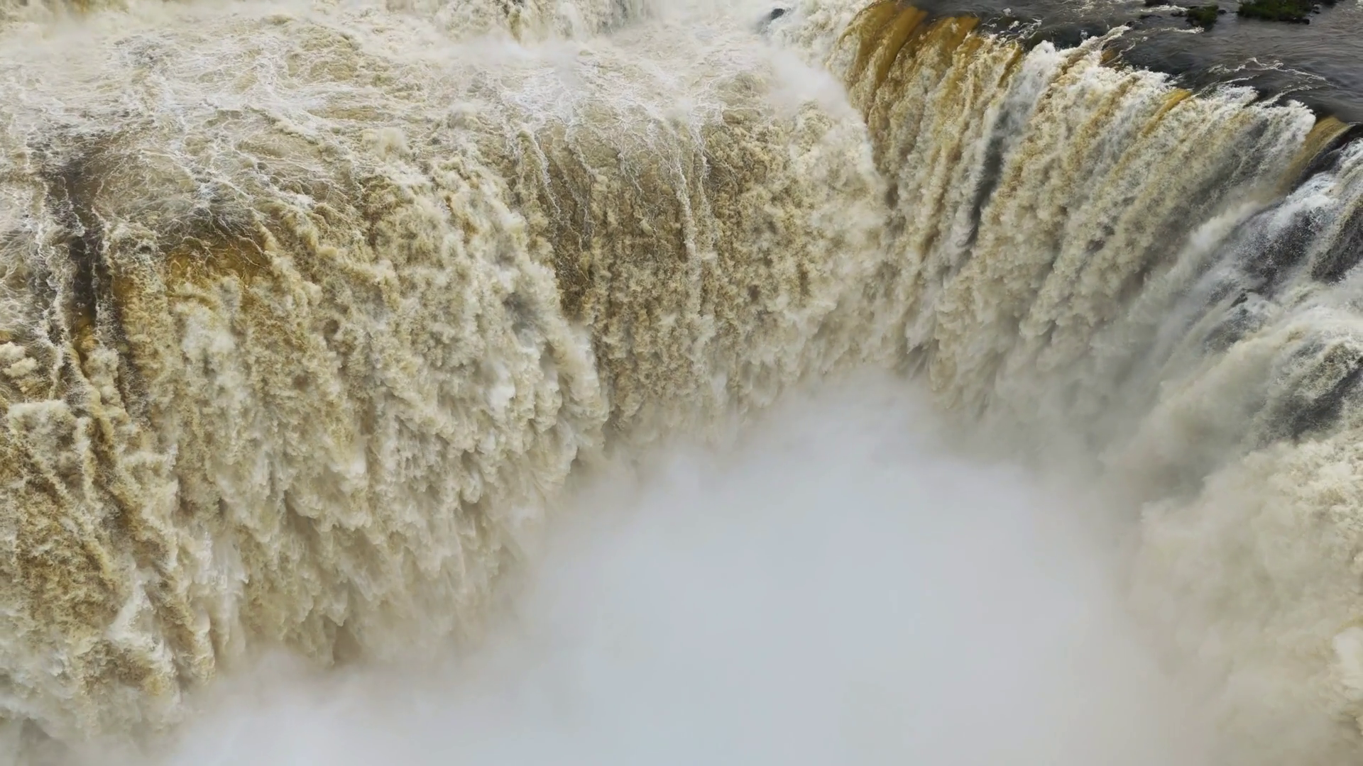 Powerful Waterfalls Crash Into Canyon At Stock Footage SBV-352355804 ...