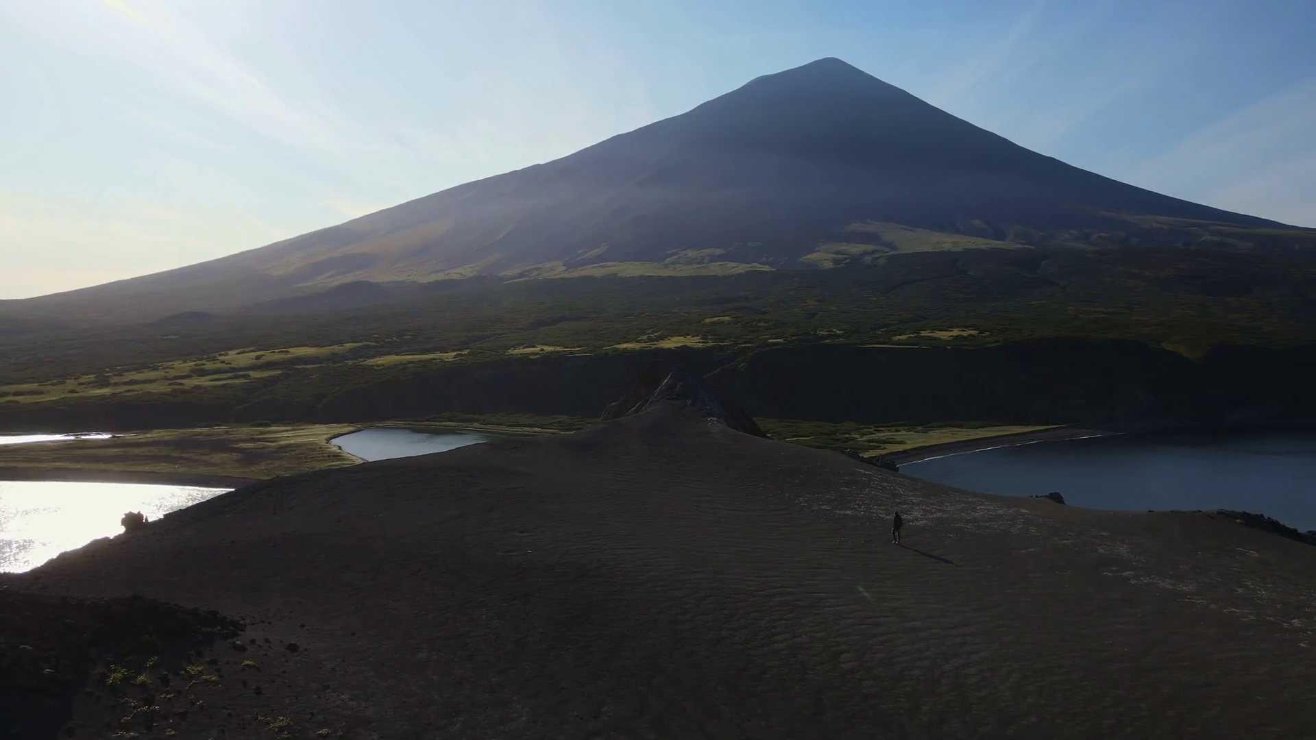 Aerial View Of Volcano Alaid (altitude 2339 Stock Footage SBV-347647067 ...