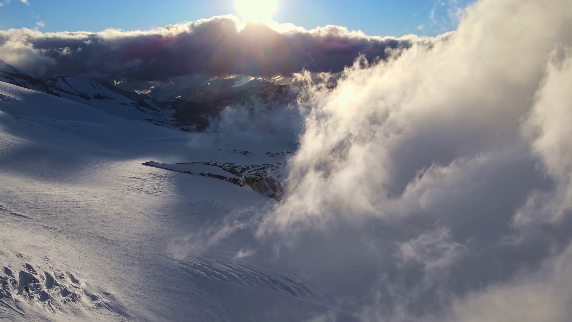 Aerial View Of Northern Slope Of Mount Stock Footage SBV-348817454 ...