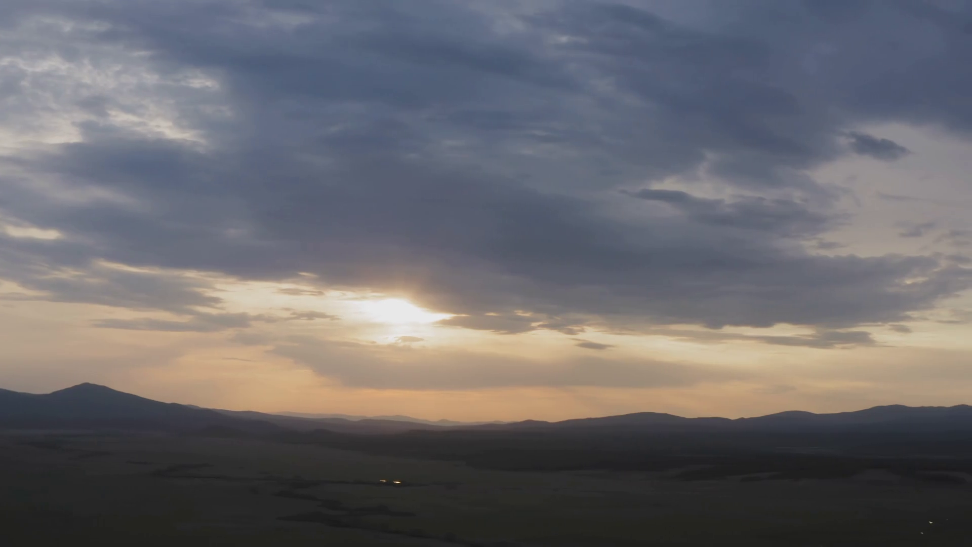 Drone View Of Beautiful Sunset In Valley Stock Footage SBV-347698158 ...