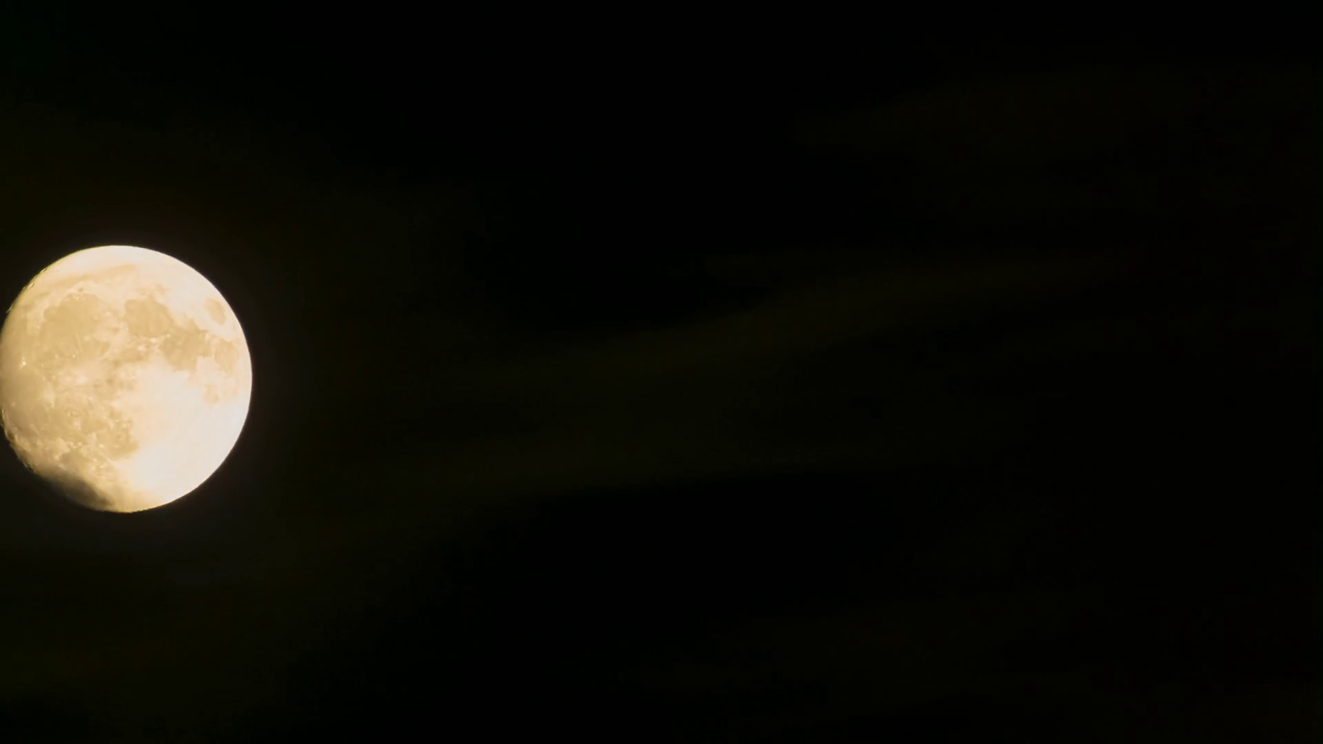 The Moon Is Moving Across Sky Clouds Are Stock Footage SBV-348752829 ...