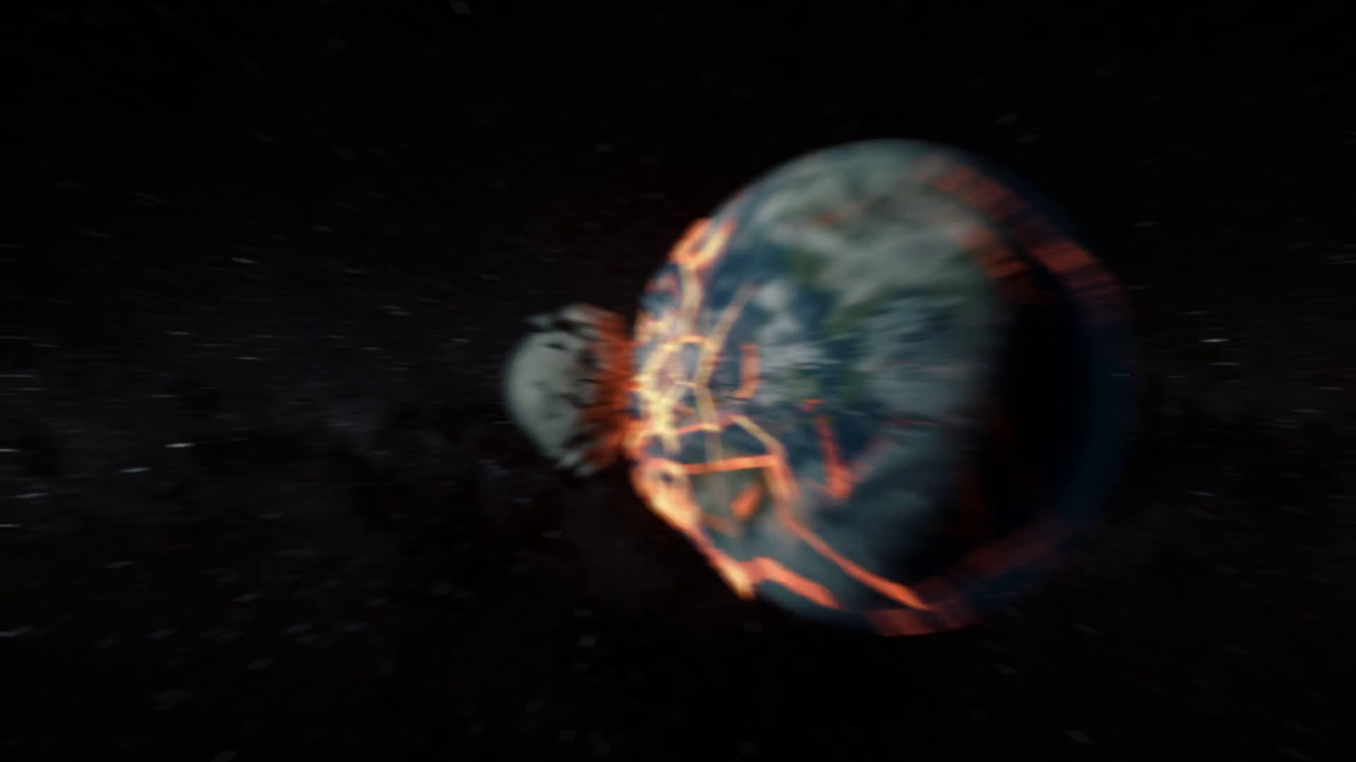 Collision Of Planet Earth Moon Splitting Stock Motion Graphics SBV ...