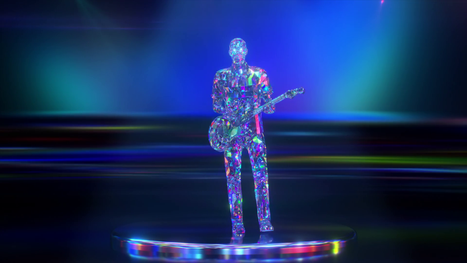The Diamond Musician Plays Guitar Guitarist Stock Motion Graphics SBV ...