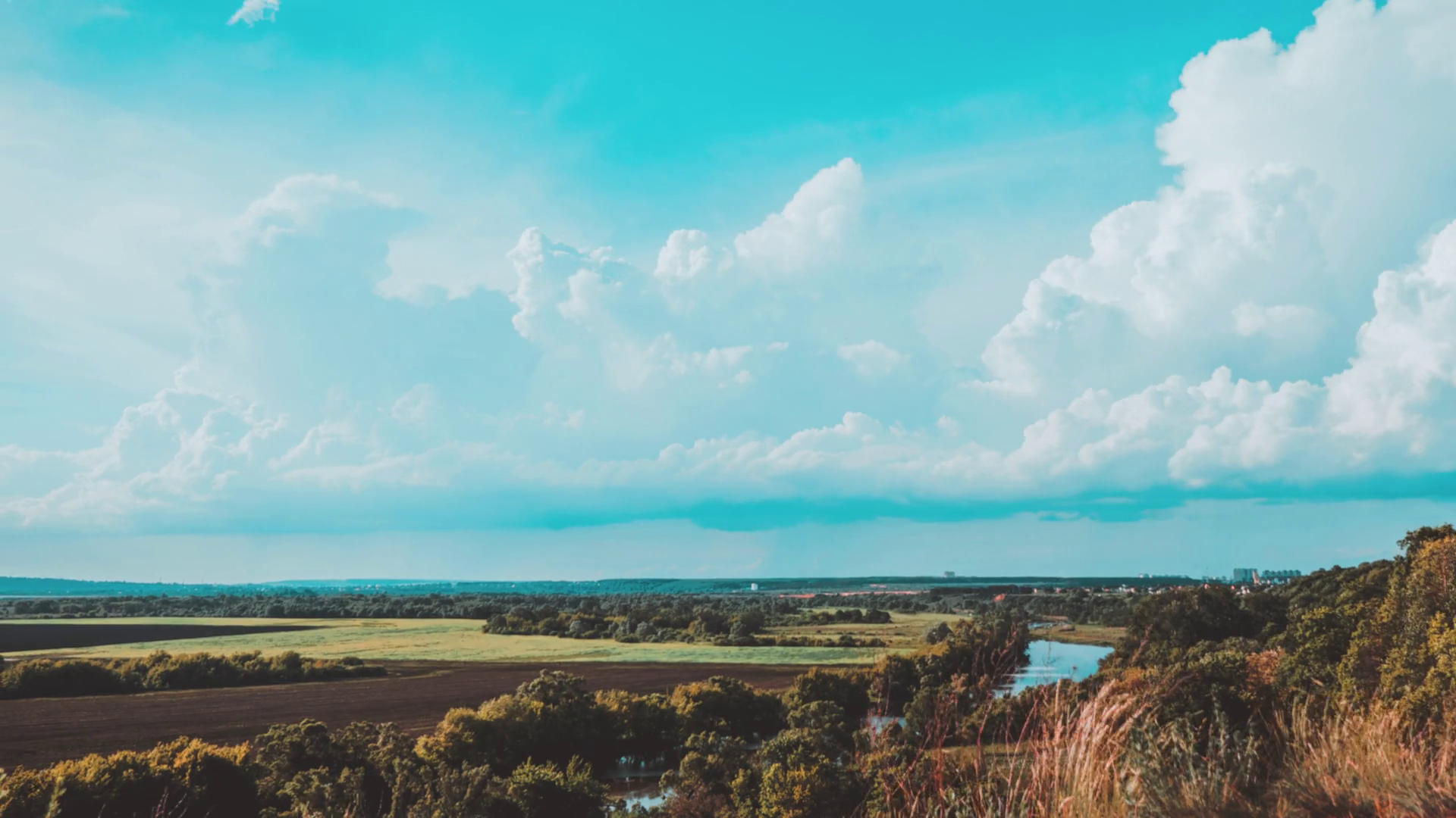 Beautiful Landscape Time Lapse Cumulus Stock Footage SBV-348389122 ...