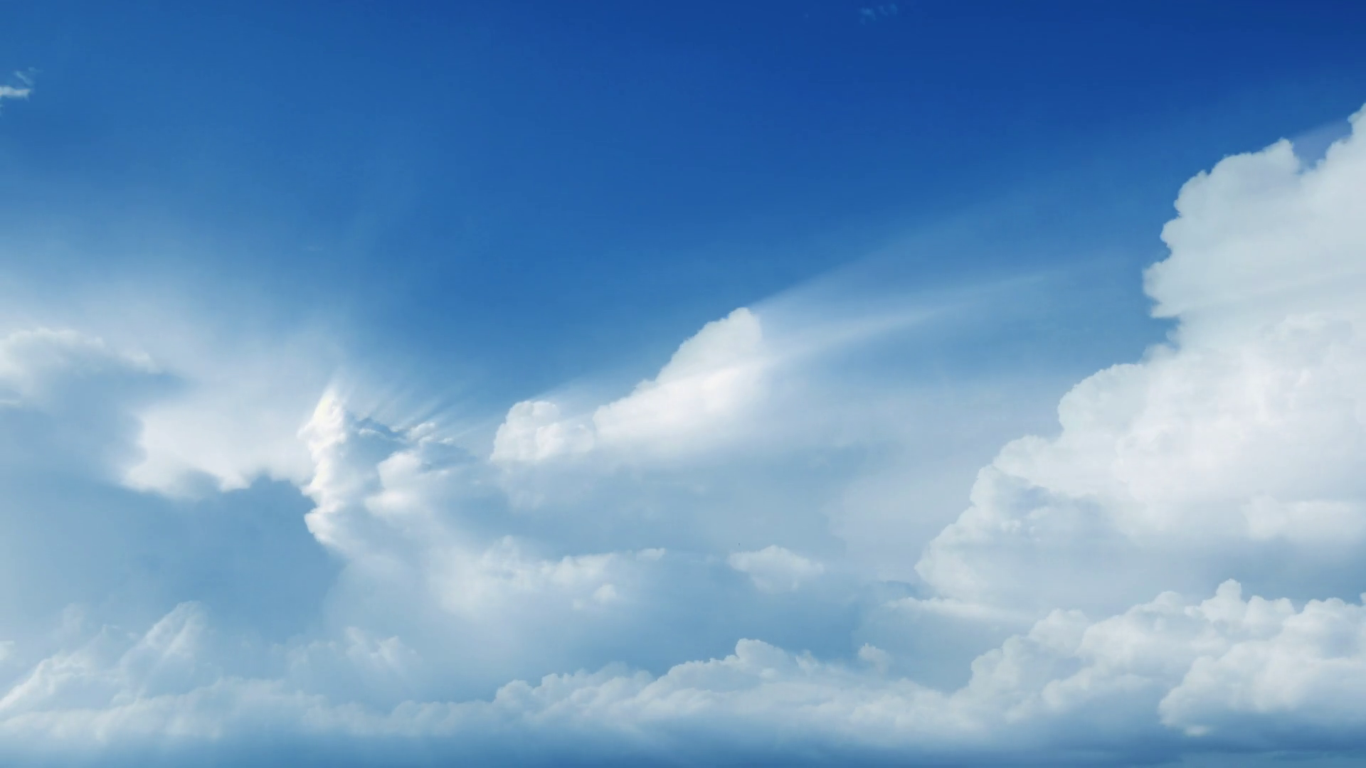 A Beautiful Cloudscape With Large Clouds Stock Footage SBV-348388976 ...