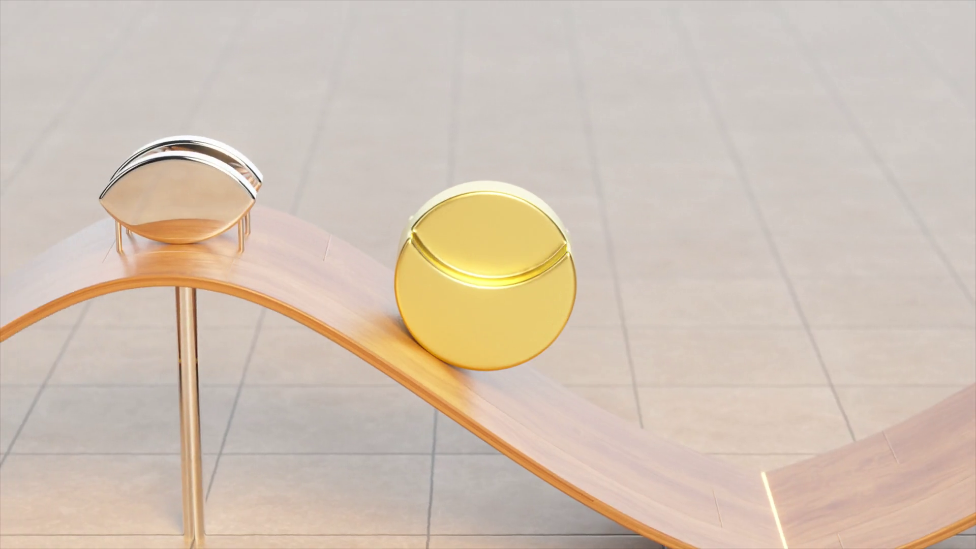 Golden 3d Animation Of Reflective Discs Stock Motion Graphics SBV ...