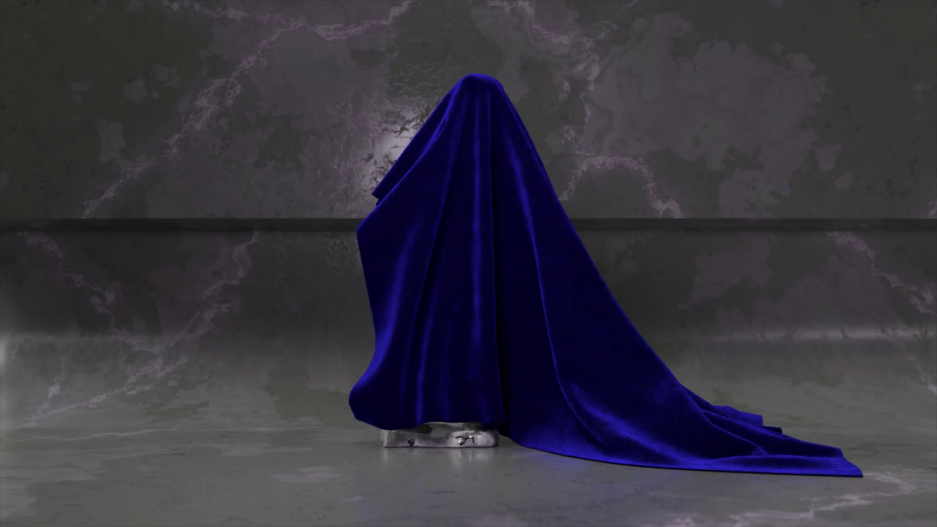 Velvet Fabric Opens Exhibit Statue Of David Stock Motion Graphics SBV ...