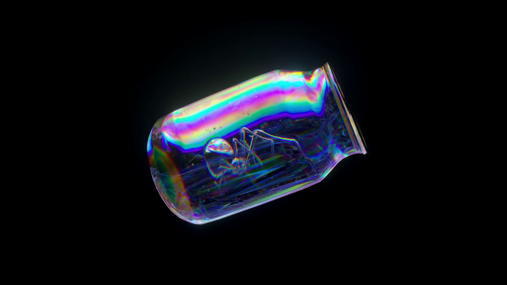 Glass Jar Rotates On Black Isolated Stock Motion Graphics SBV-347799264 ...