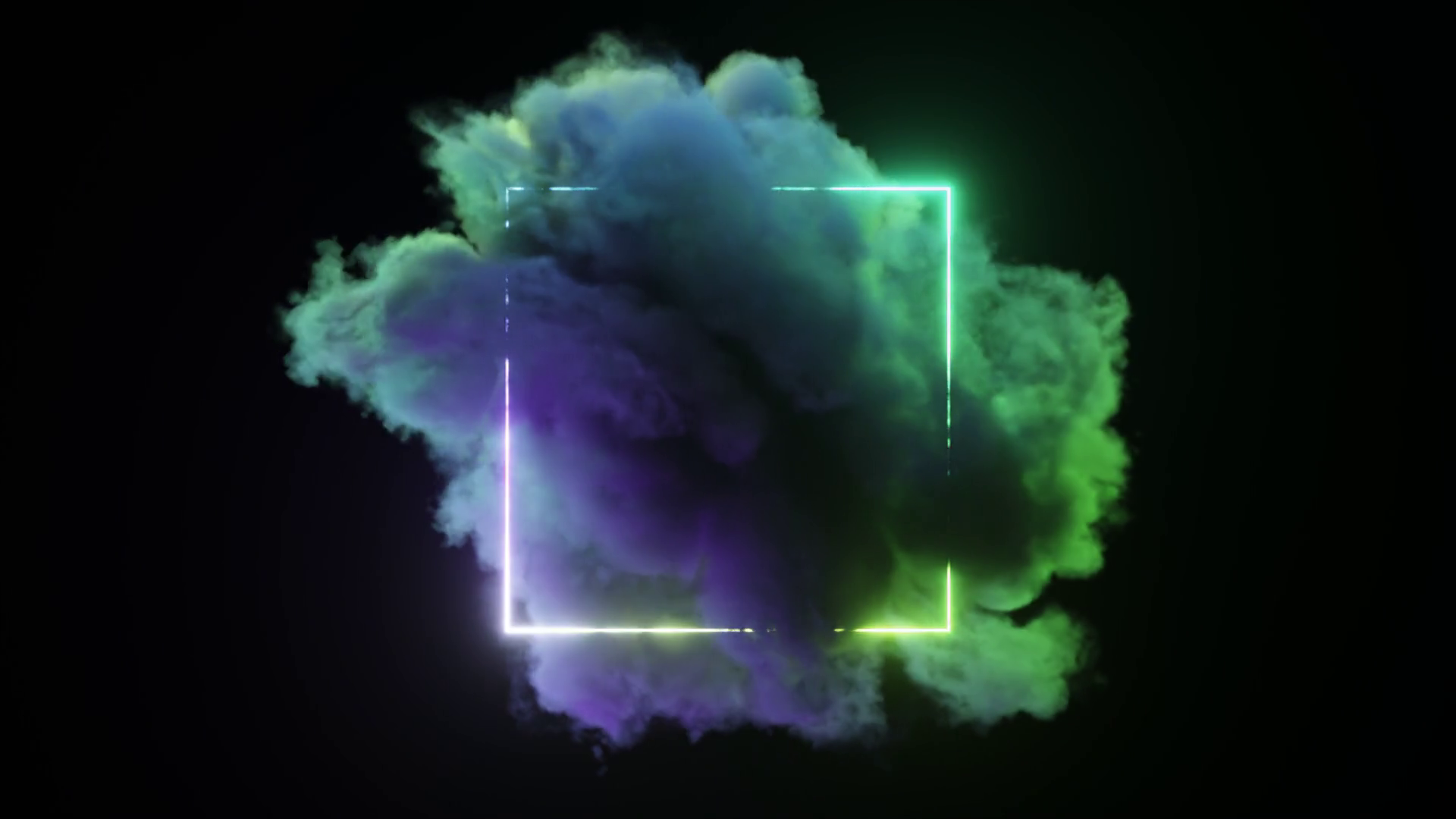Abstract Concept Neon Rainbow Square On Stock Motion Graphics SBV ...