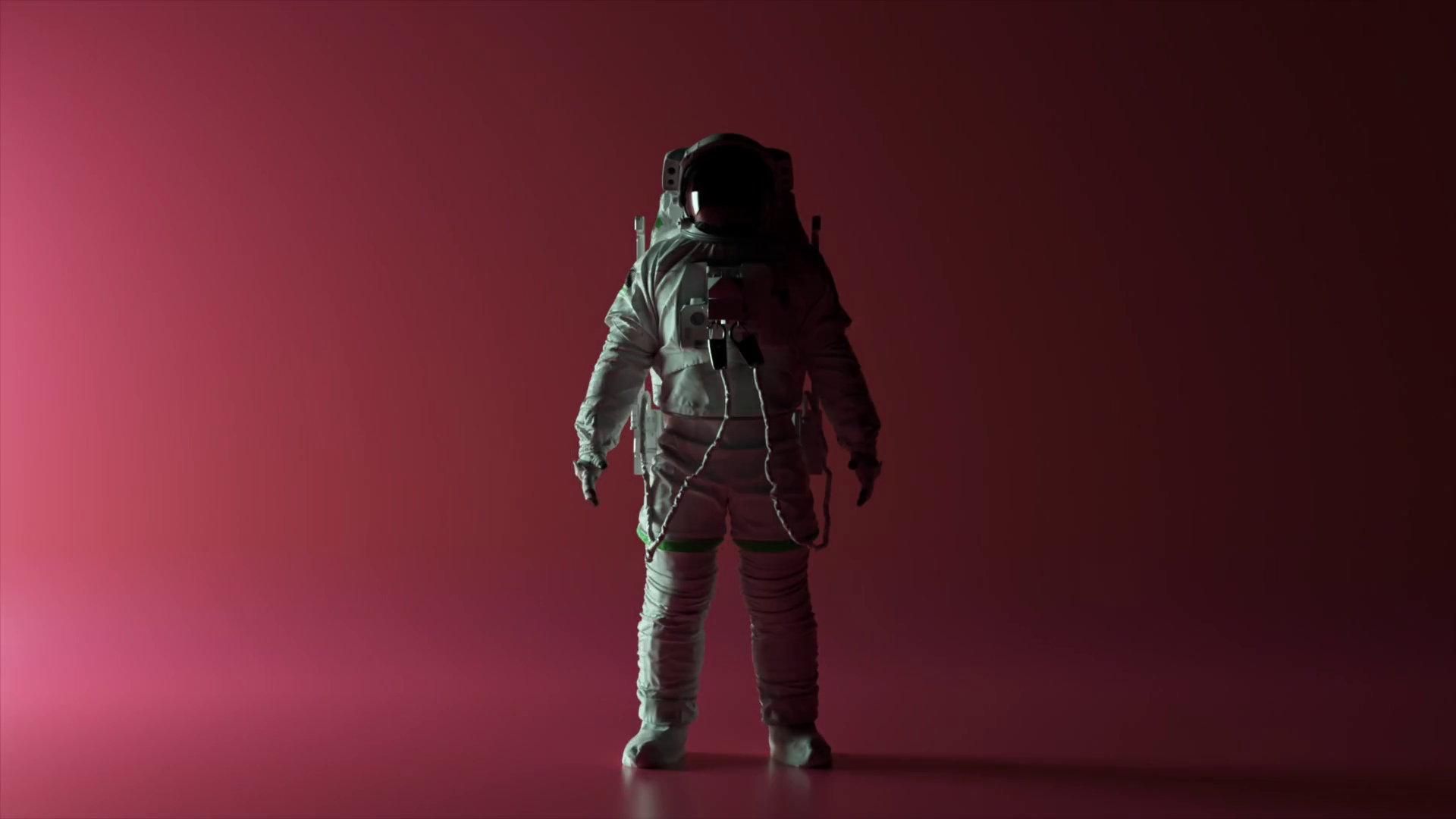 Abstract Space Concept Astronaut Stands On Stock Footage SBV-347798514 ...