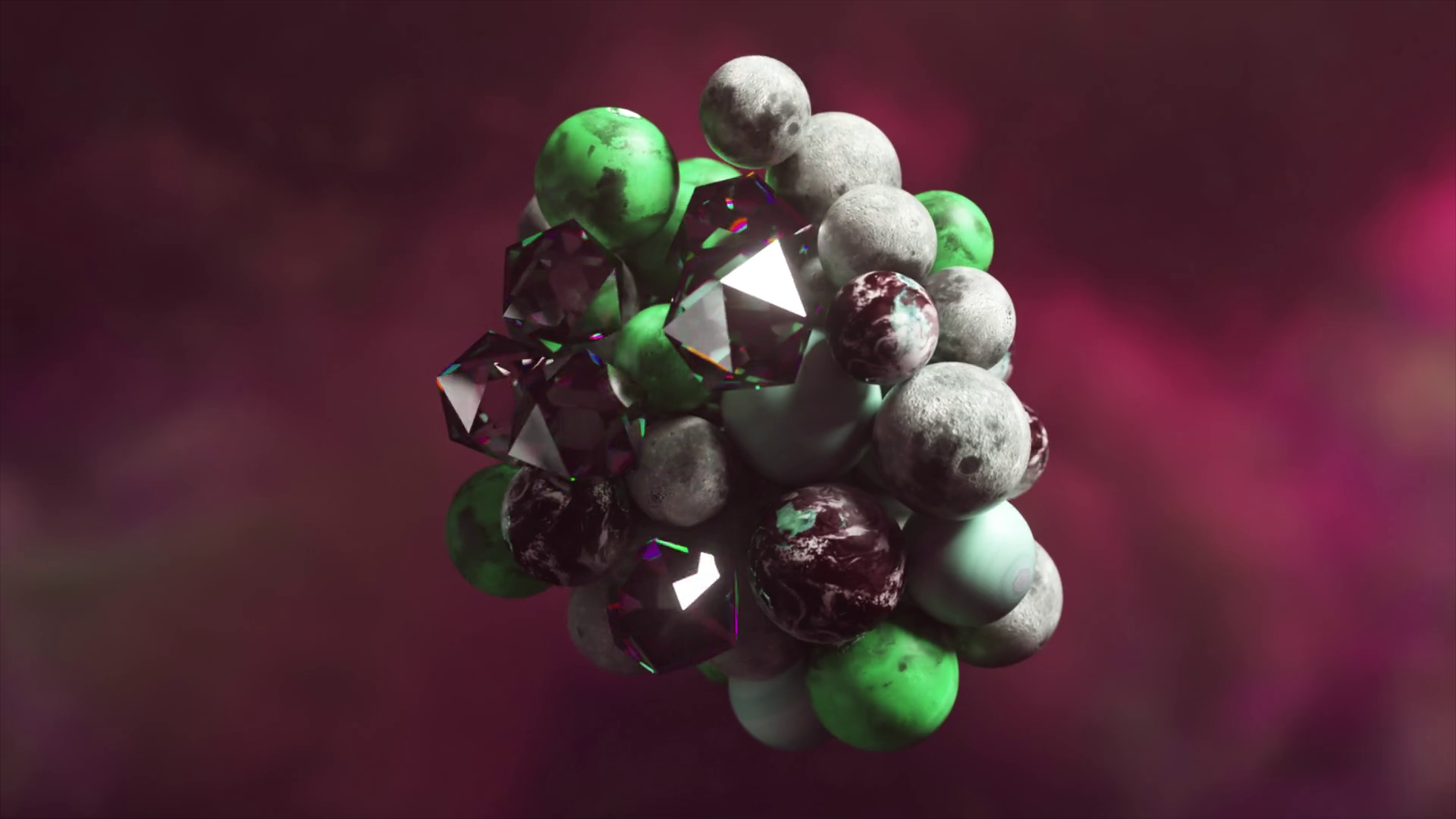 Planets Of Solar System Diamond Spheres Stock Motion Graphics SBV ...