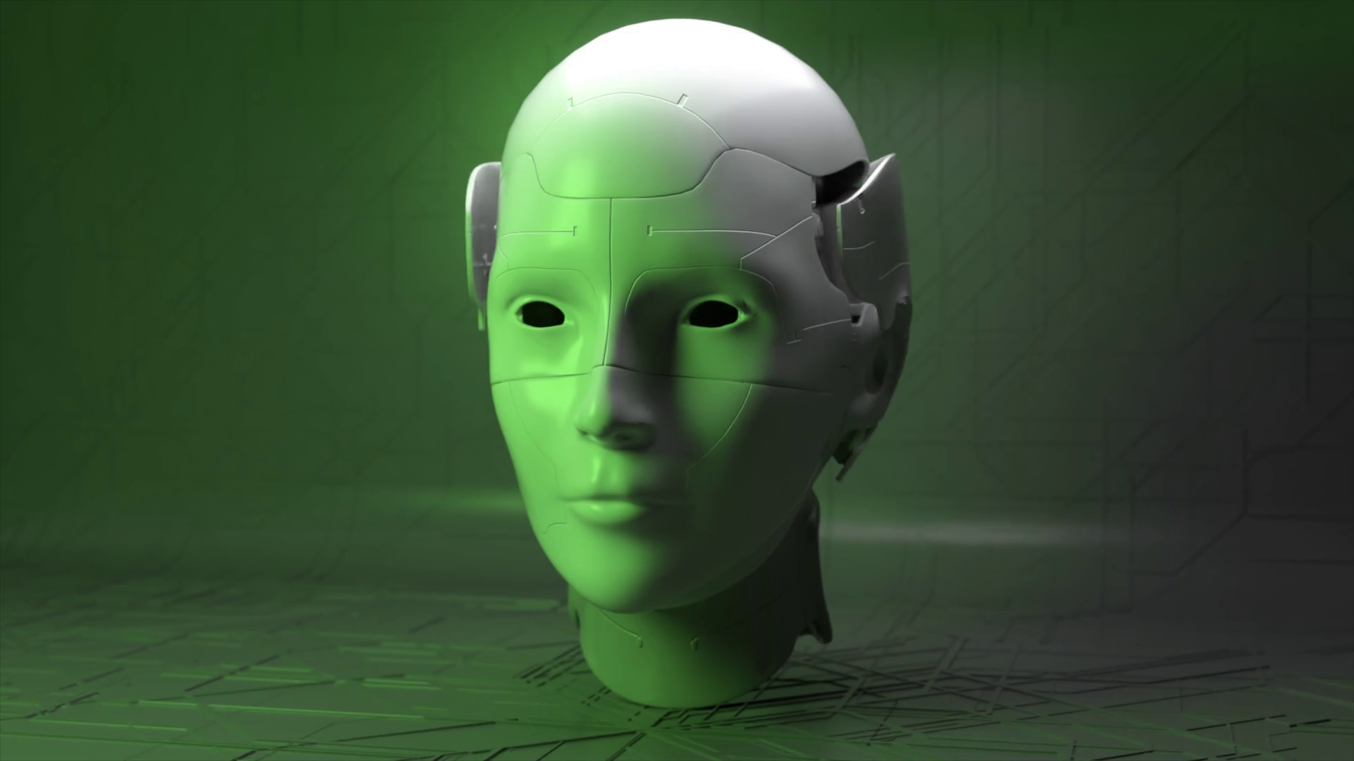 Head Of Robot Opens Upper Shell Shows Stock Motion Graphics SBV ...